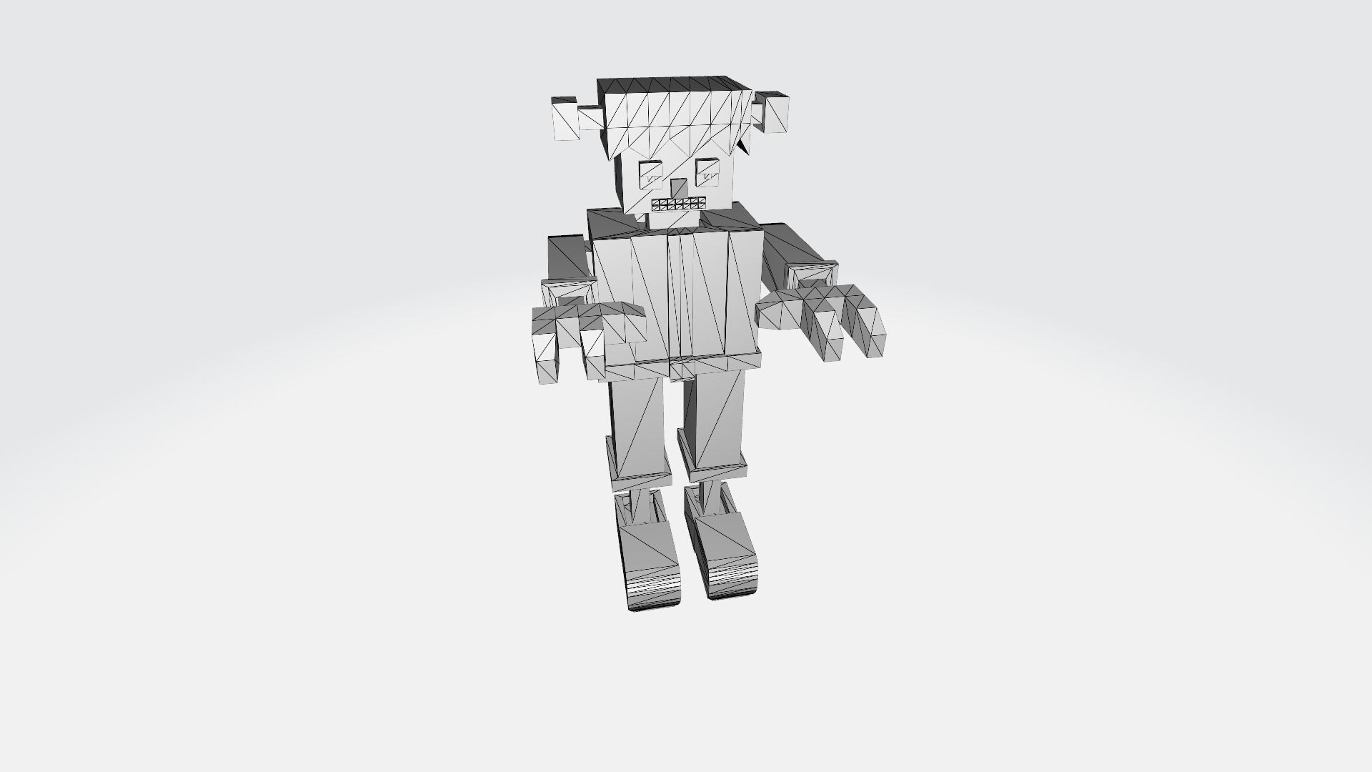 Cube Frankenstein for free free VR / AR / low-poly 3D model animated ...