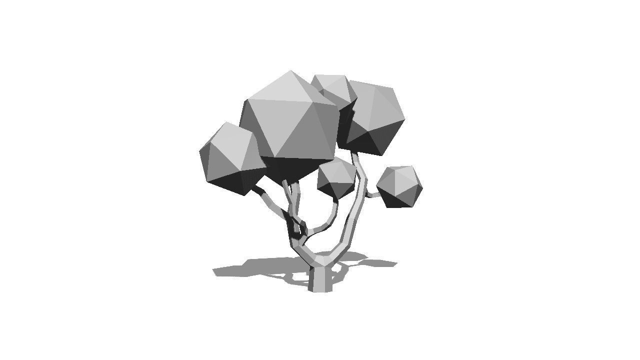 3D model simple tree VR / AR / low-poly | CGTrader