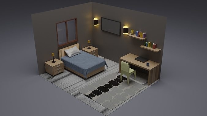 Basic Room free VR / AR / low-poly 3D model | CGTrader