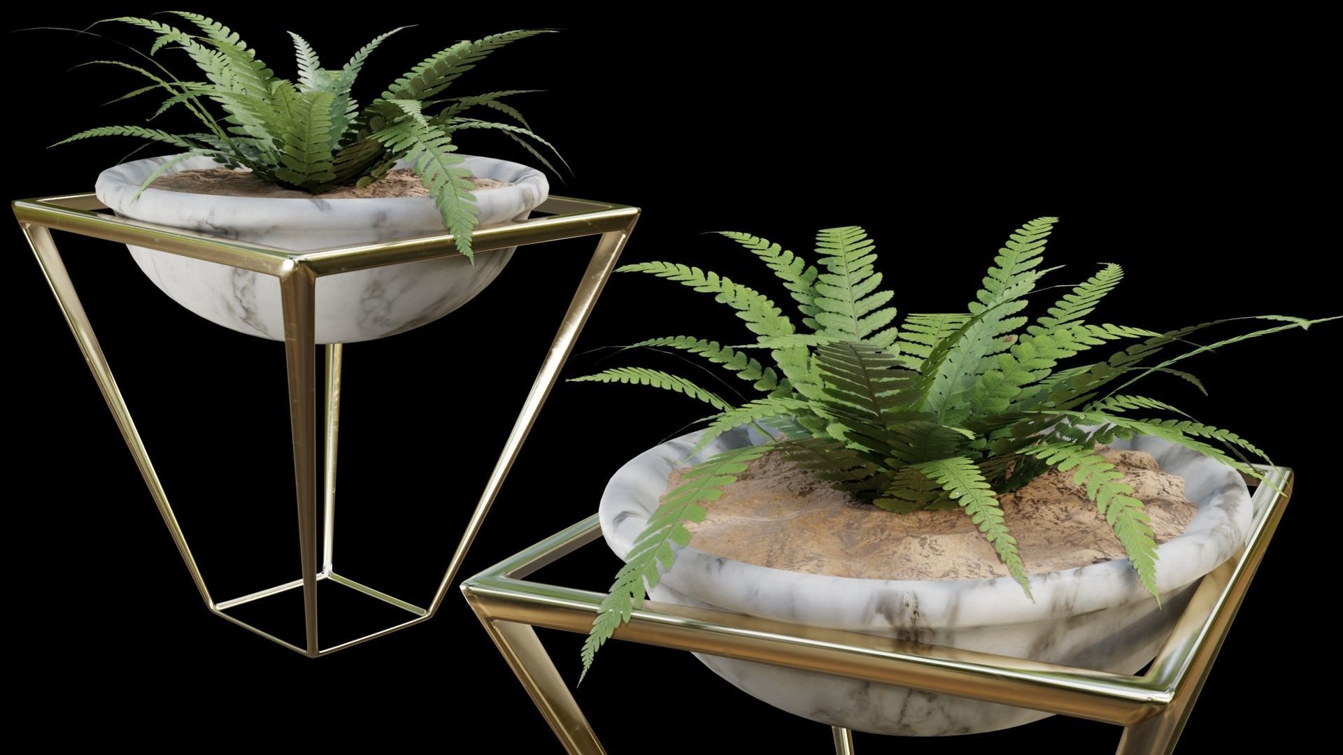 3D model Modern Pots Pack VR / AR / low-poly | CGTrader