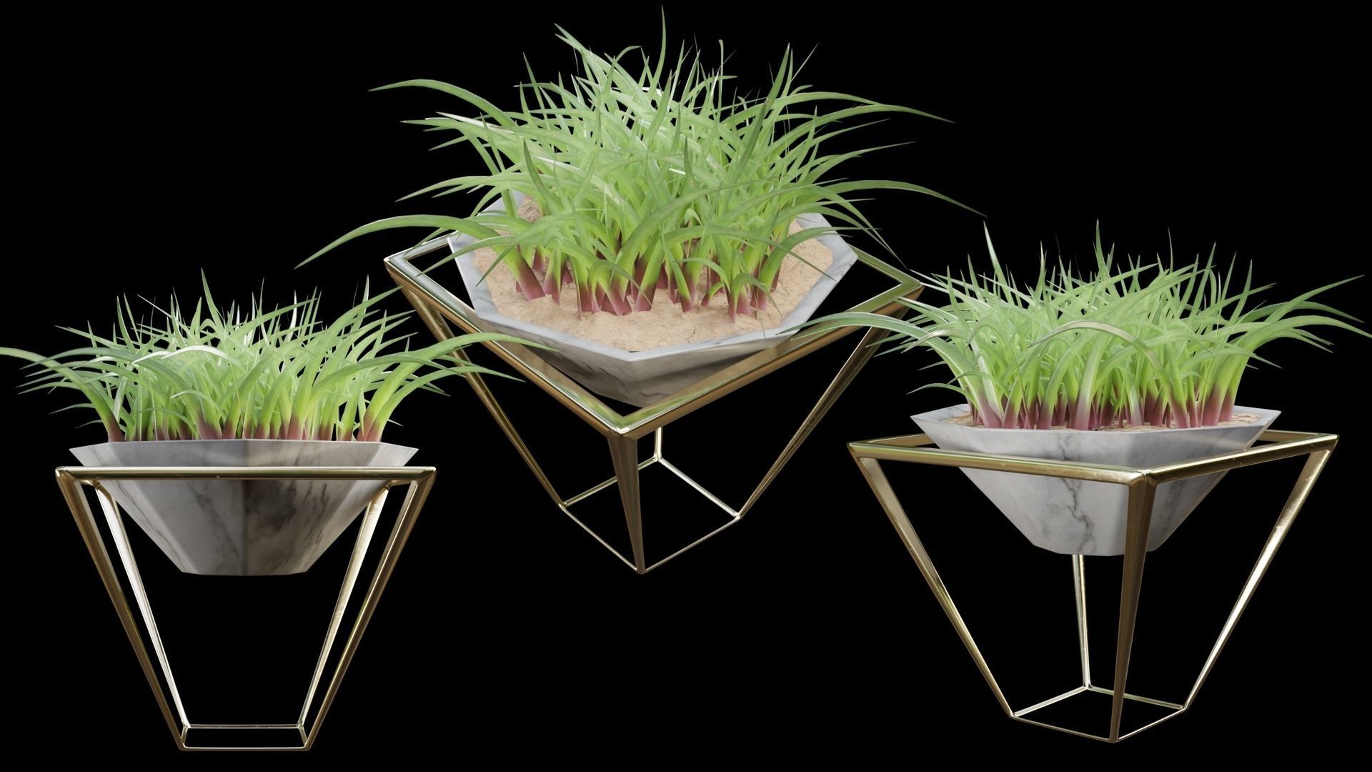 3D model Modern Pots Pack VR / AR / low-poly | CGTrader