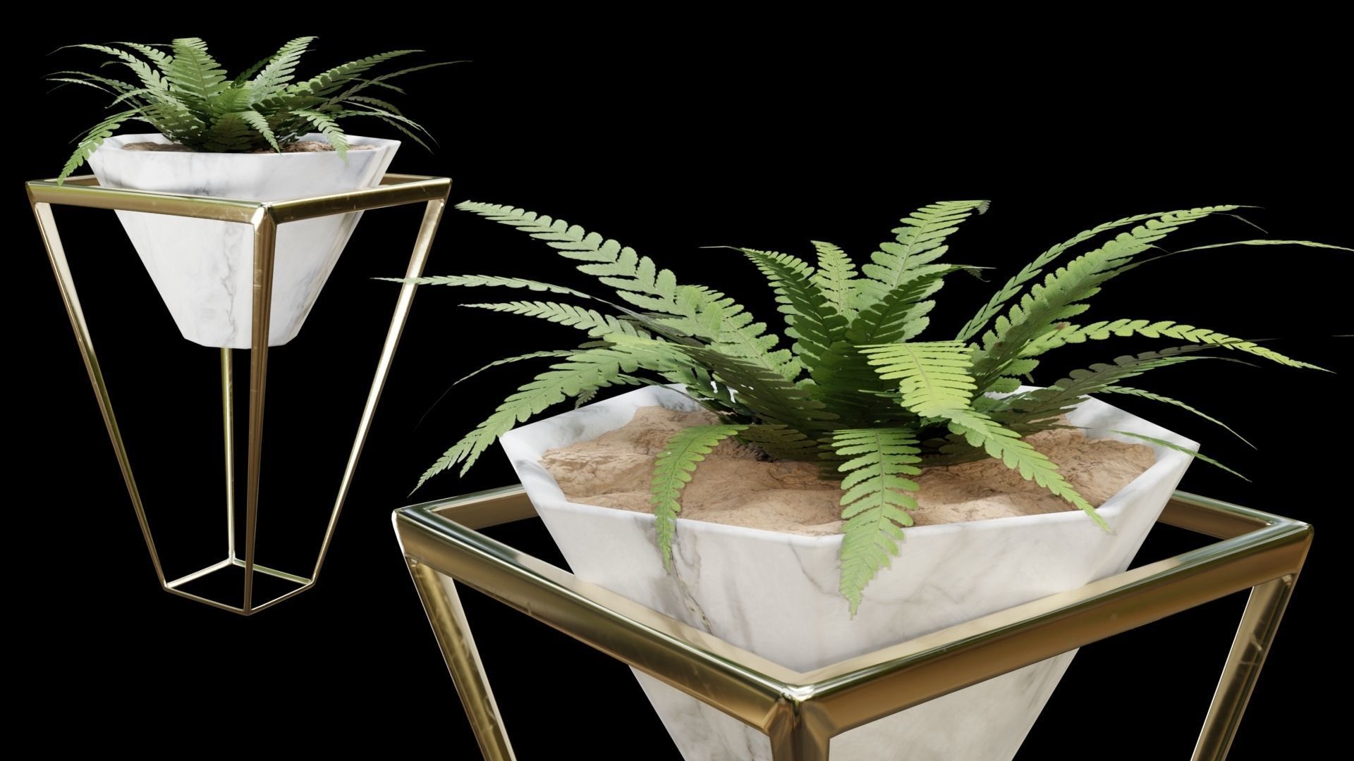 3D model Modern Pots Pack VR / AR / low-poly | CGTrader