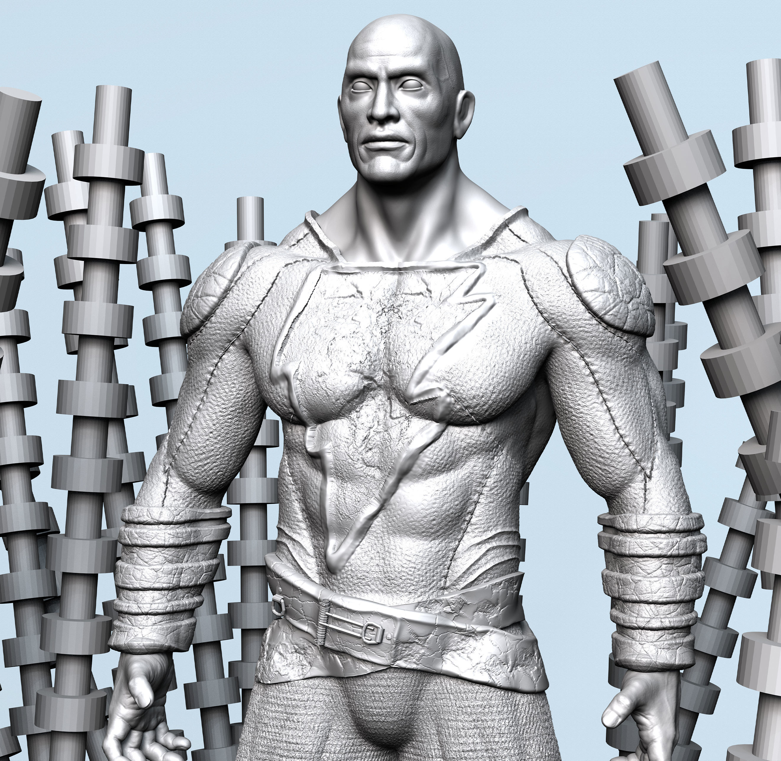 BLACK ADAM 3D print model 3D model 3D printable | CGTrader