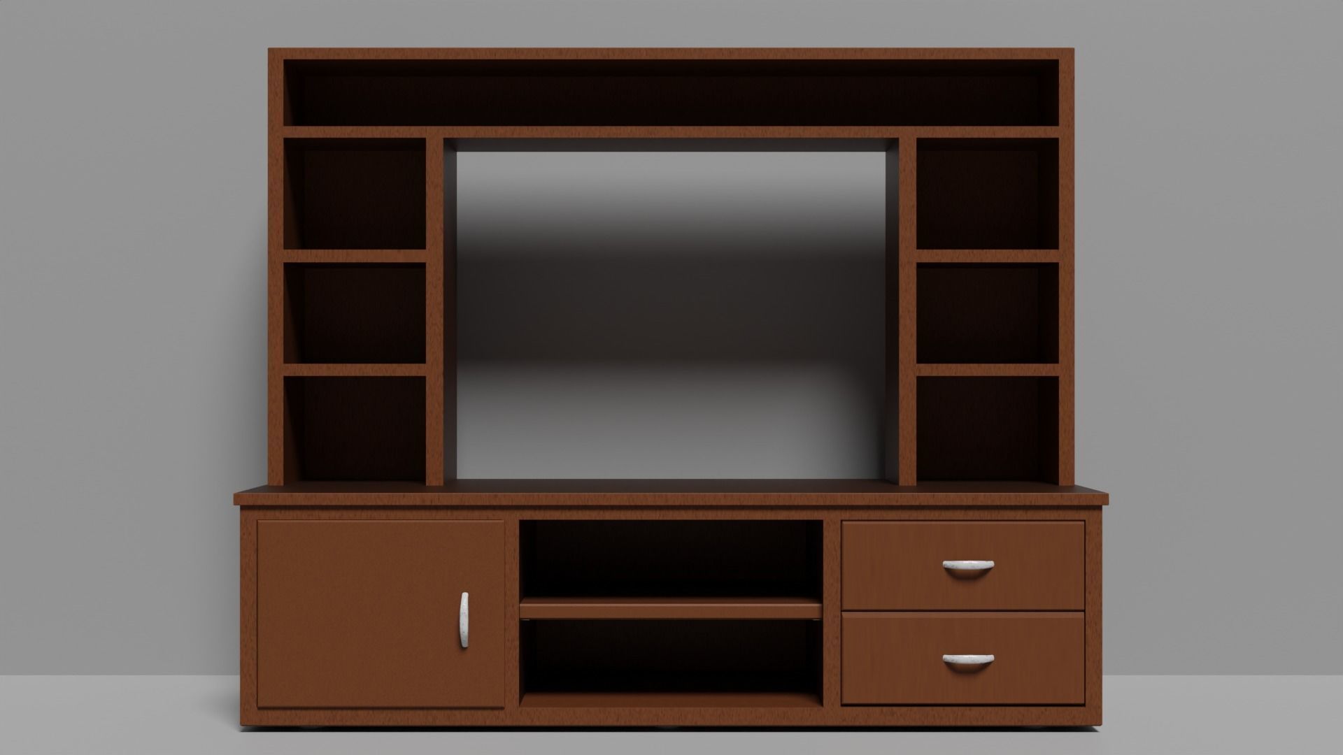 TV unit 3d model free VR / AR / low-poly 3D model | CGTrader