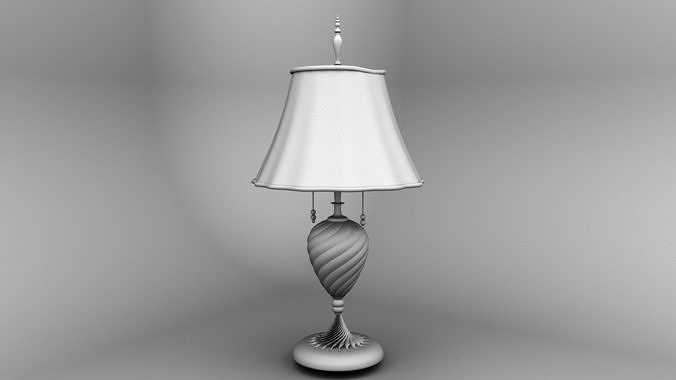 3D model LOW-POLY PBR TABLE LAMP 03 VR / AR / low-poly | CGTrader