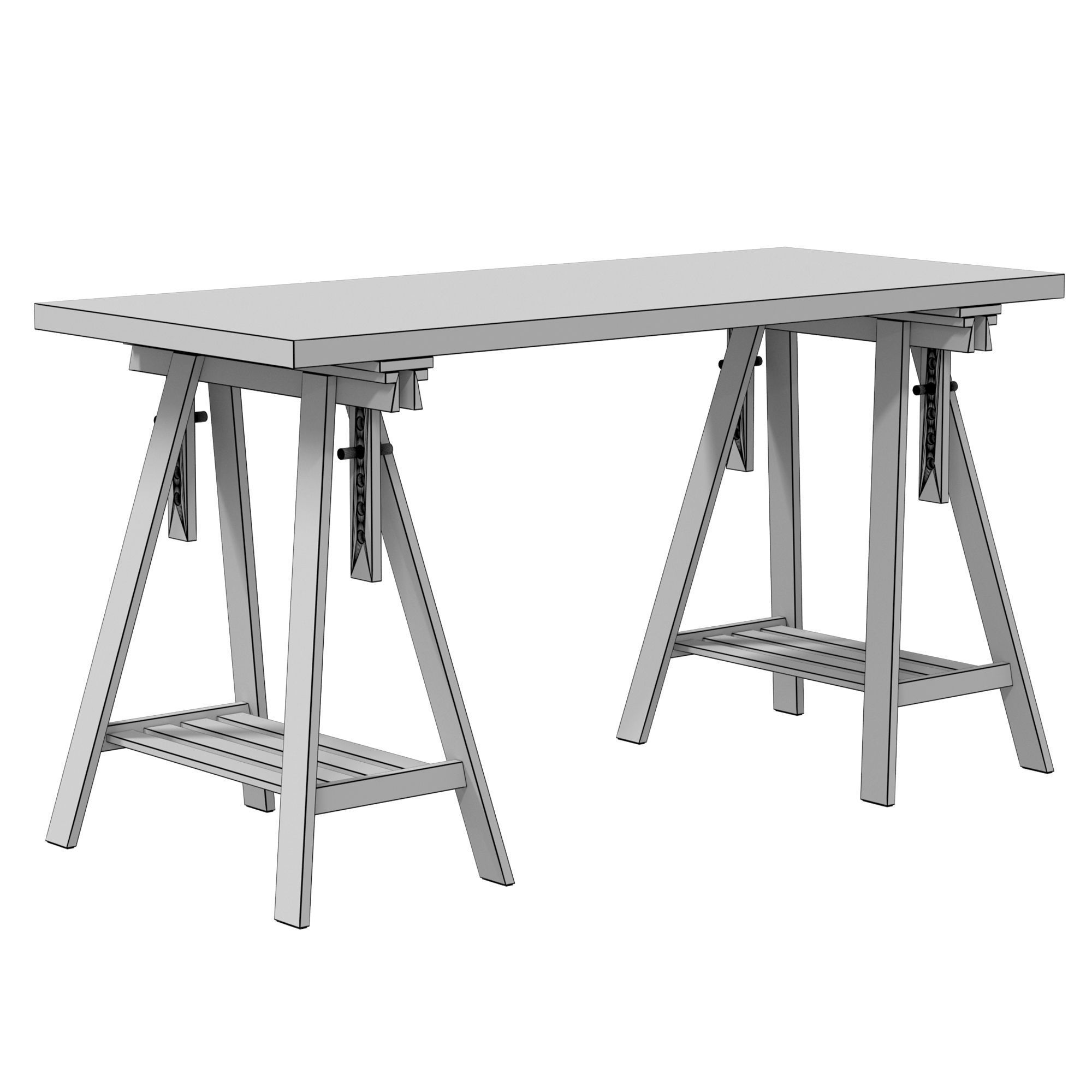 IKEA - LAGKAPTEN MITTBACK MITTBAKK Desk 3D model | CGTrader