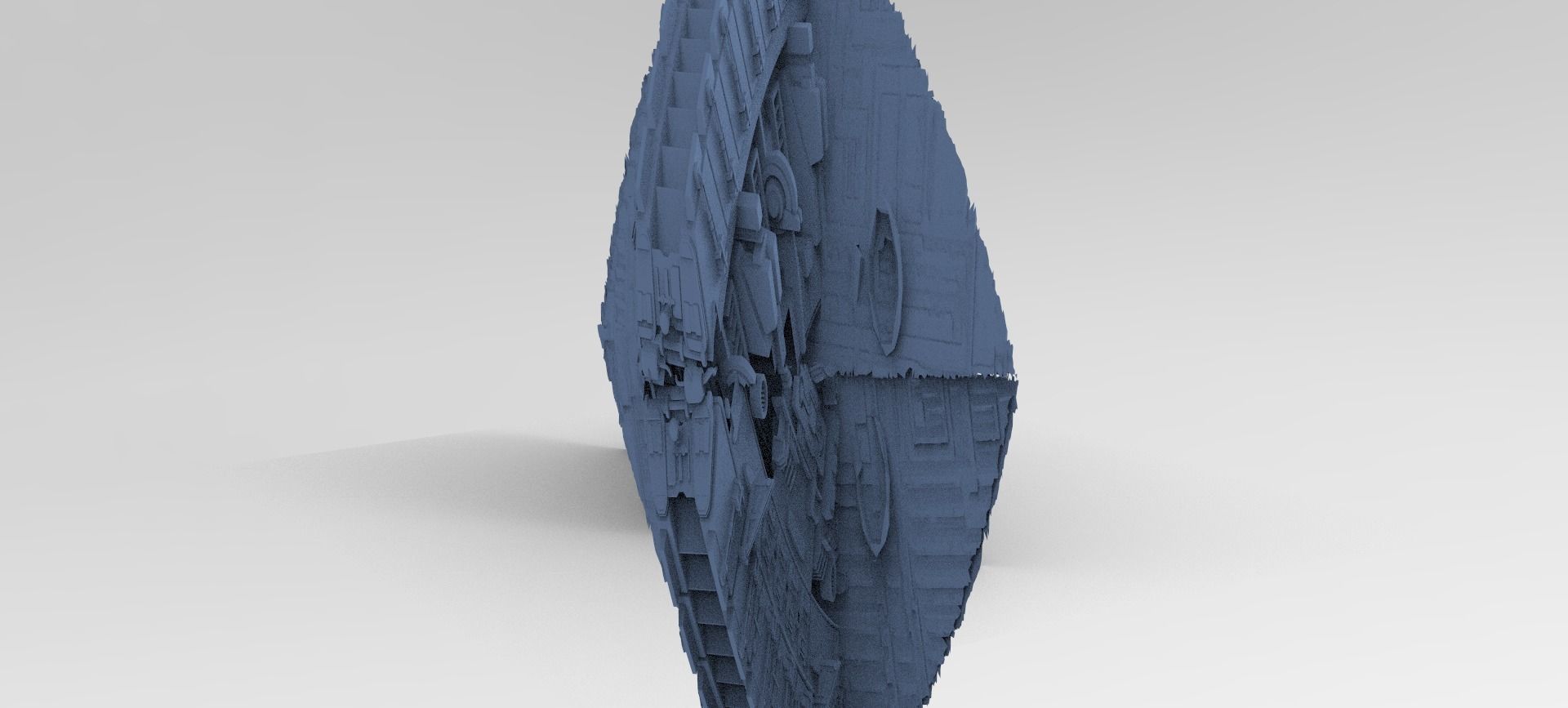 Art Deco Sci-Fi Disk Ship 2 3D model | CGTrader