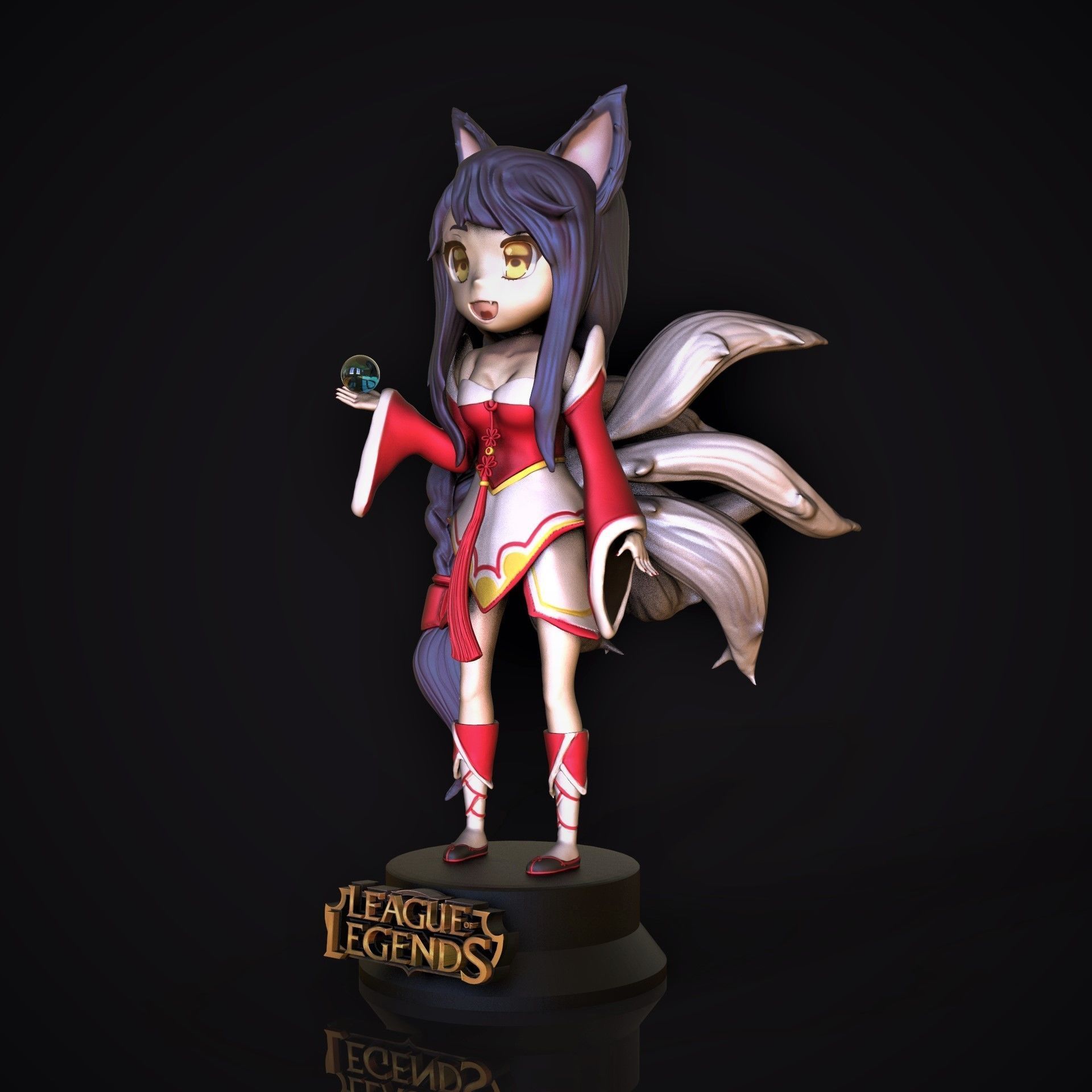 Ahri chibi - League of Legends 3D model 3D printable | CGTrader