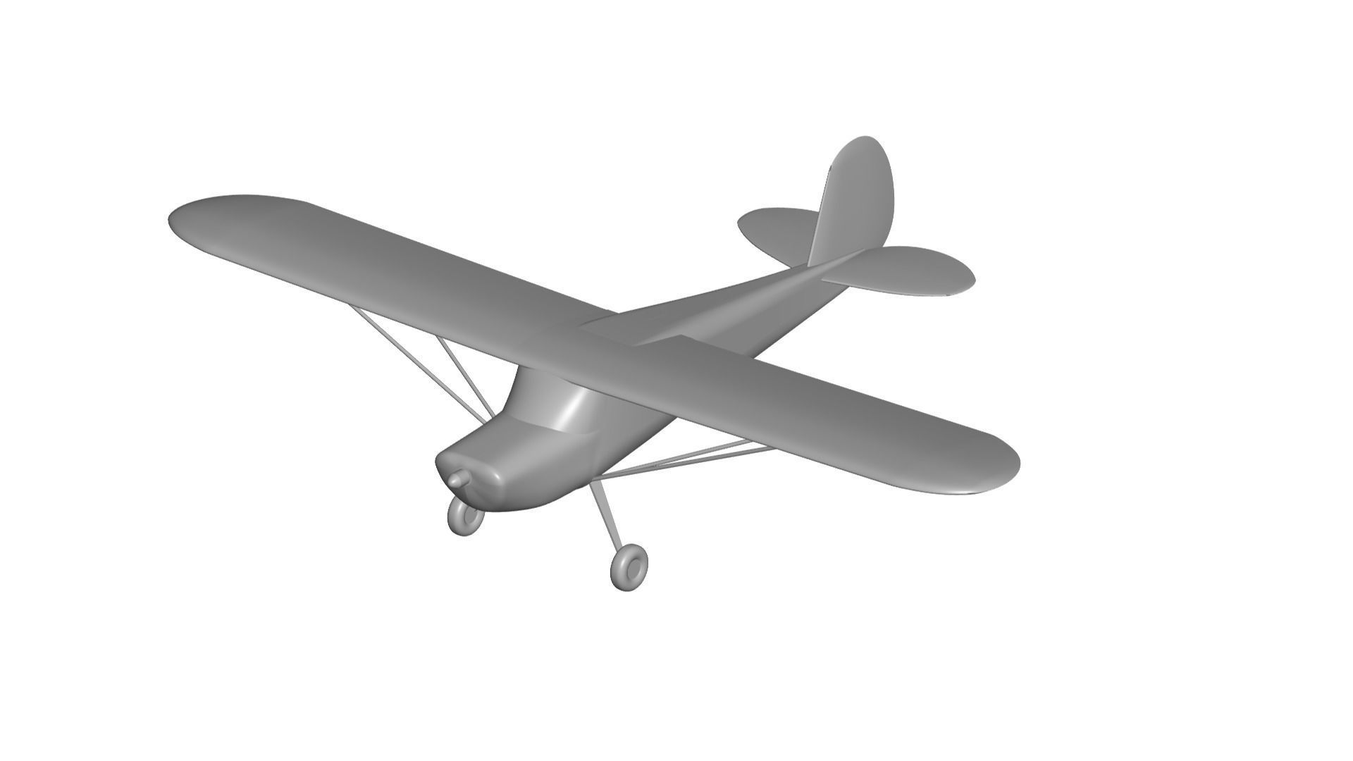 Cessna 140 3D model | CGTrader