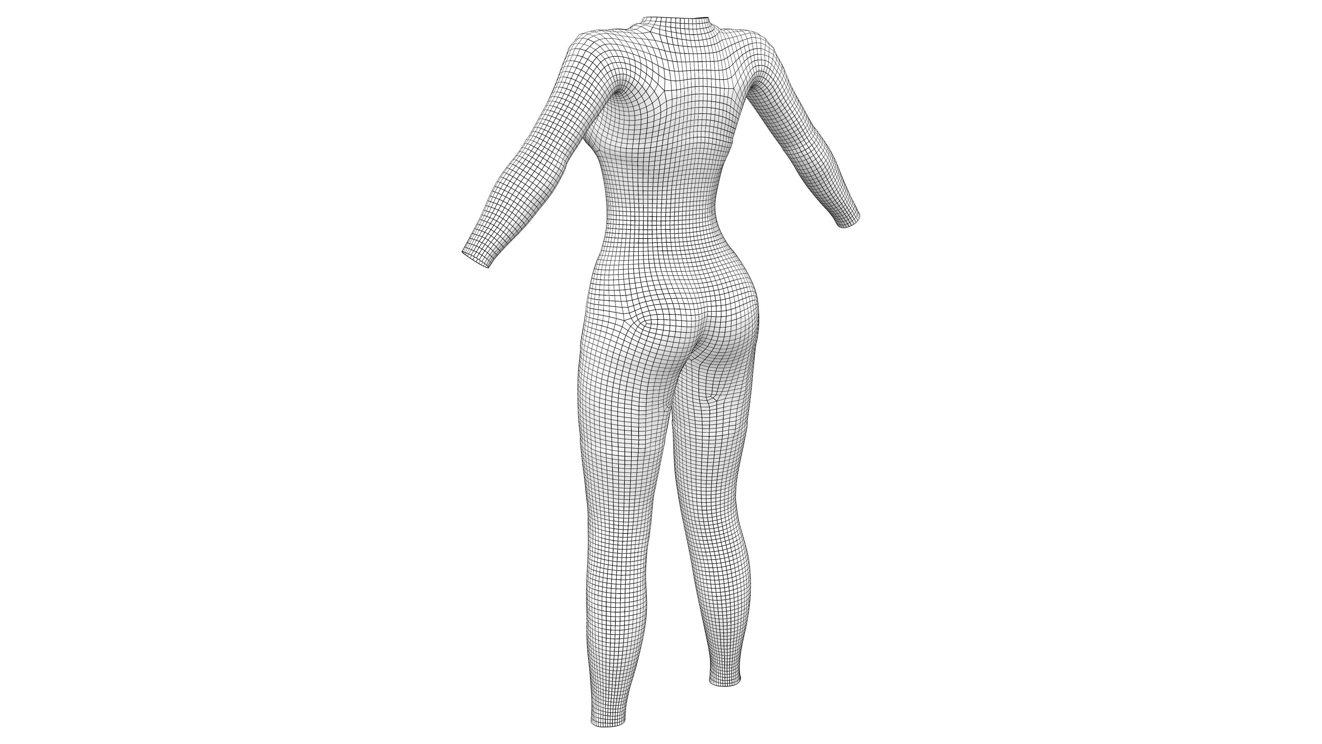 3D model Futuristic Translucent Full Body Suit VR / AR / low-poly | CGTrader