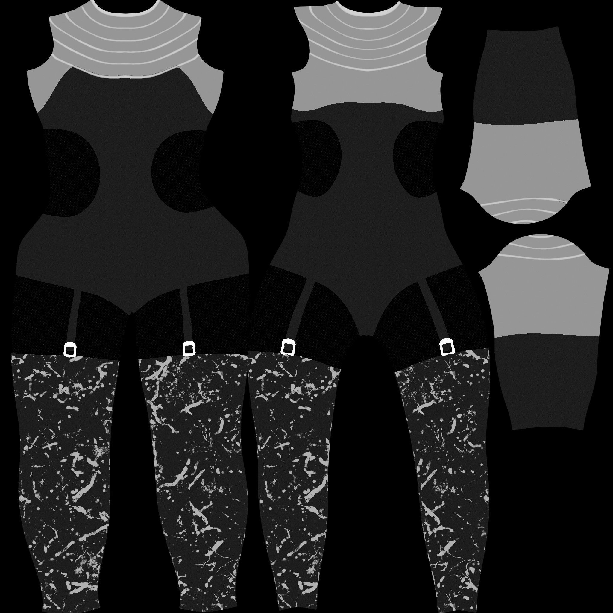 3D model Futuristic Translucent Full Body Suit VR / AR / low-poly ...