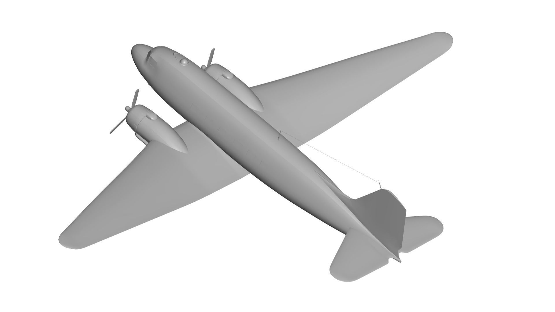Douglas DC-3 3D model | CGTrader