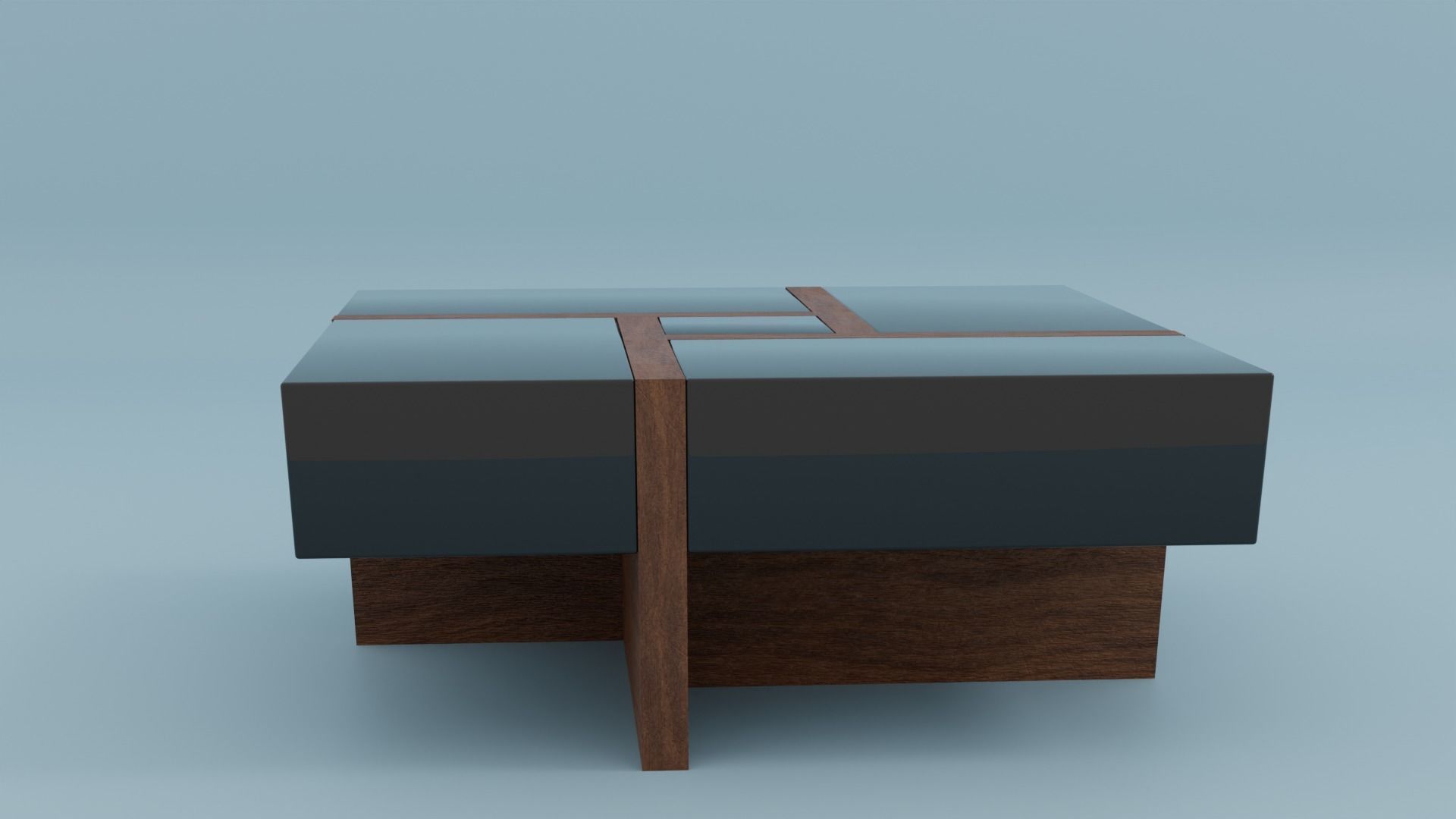 Modern square table free 3D model | CGTrader