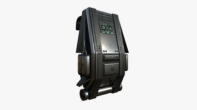 3D model SciFi Backpack F01 Dark Metal - Fashion Character Design VR ...