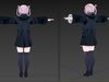 Nazuna Nanakusa Call of the Night VRChat 3D model rigged | CGTrader