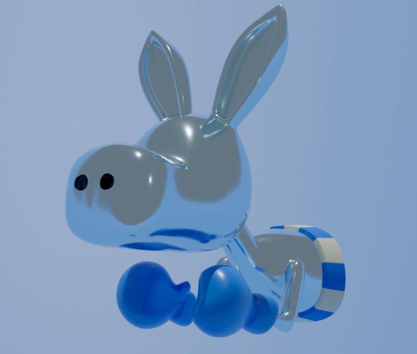 3D model Democrat Donkey Boxer Statue VR / AR / low-poly | CGTrader