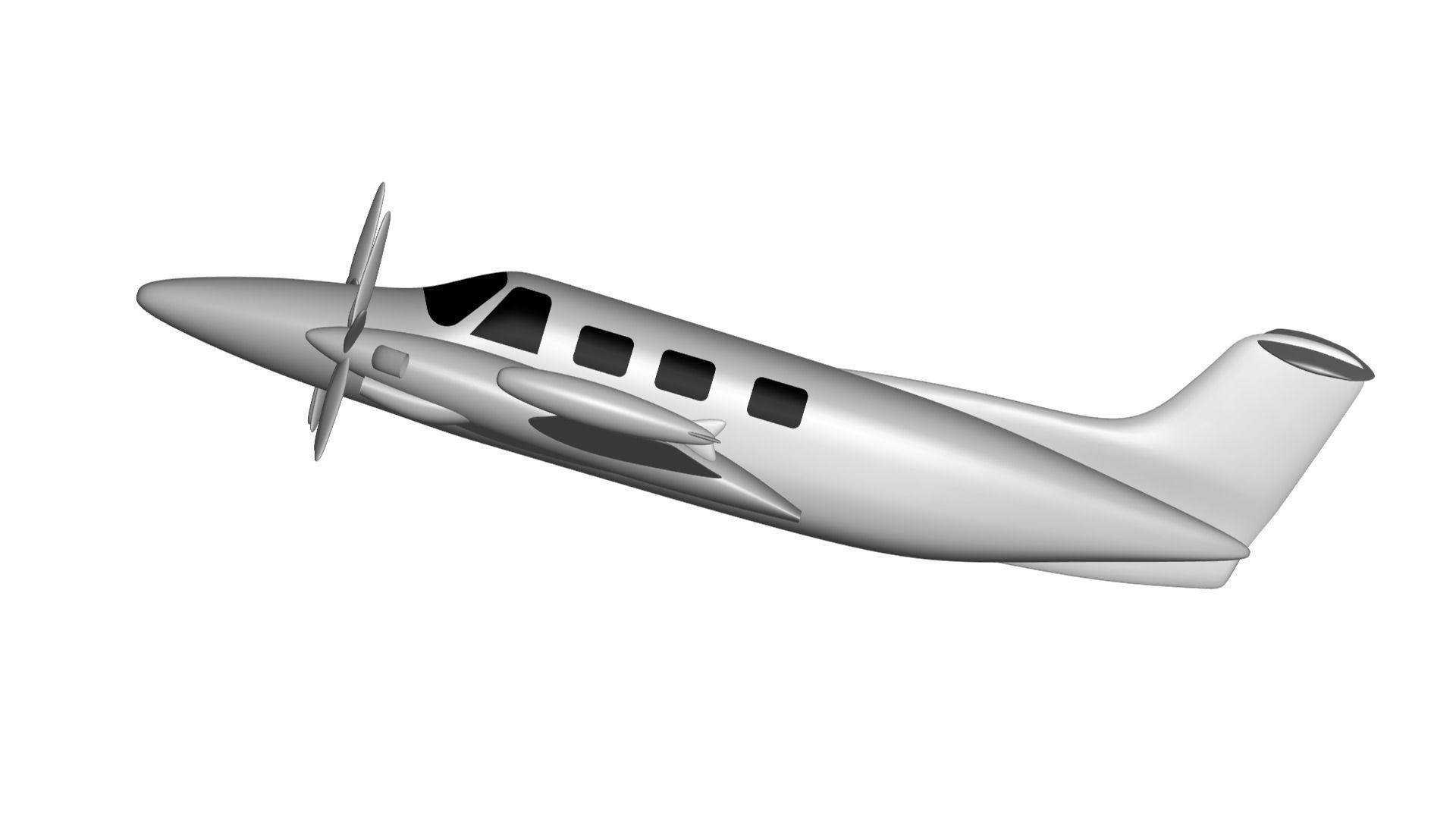 Piper PA-42 Cheyenne 3D model | CGTrader