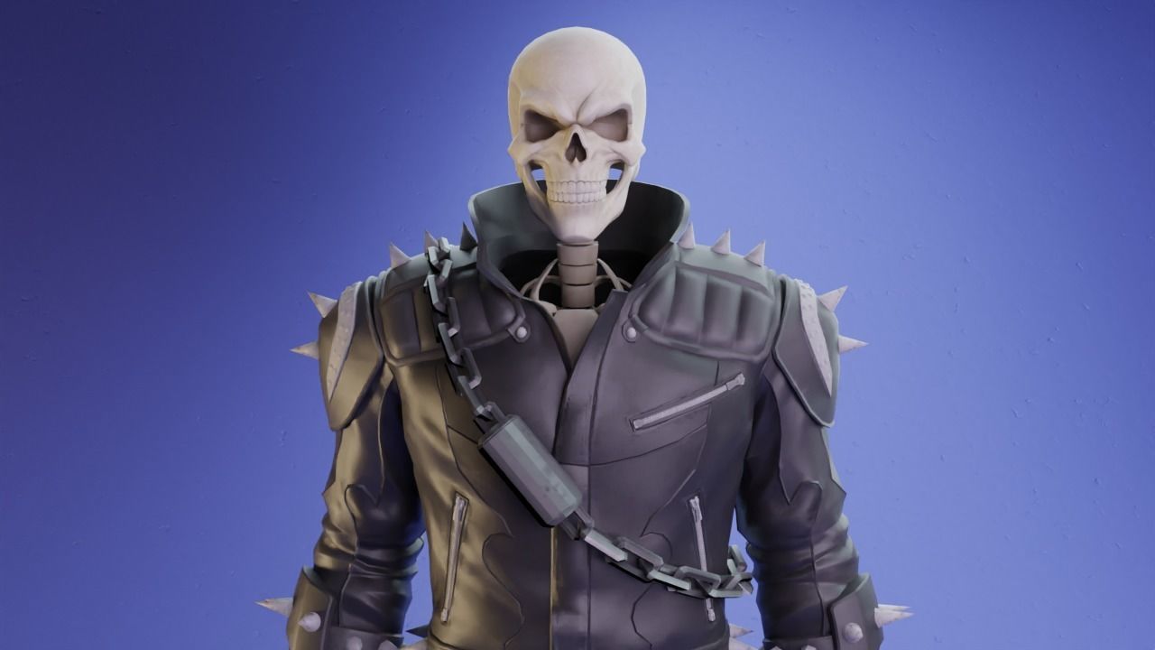 Ghost rider rigged 3D model rigged | CGTrader