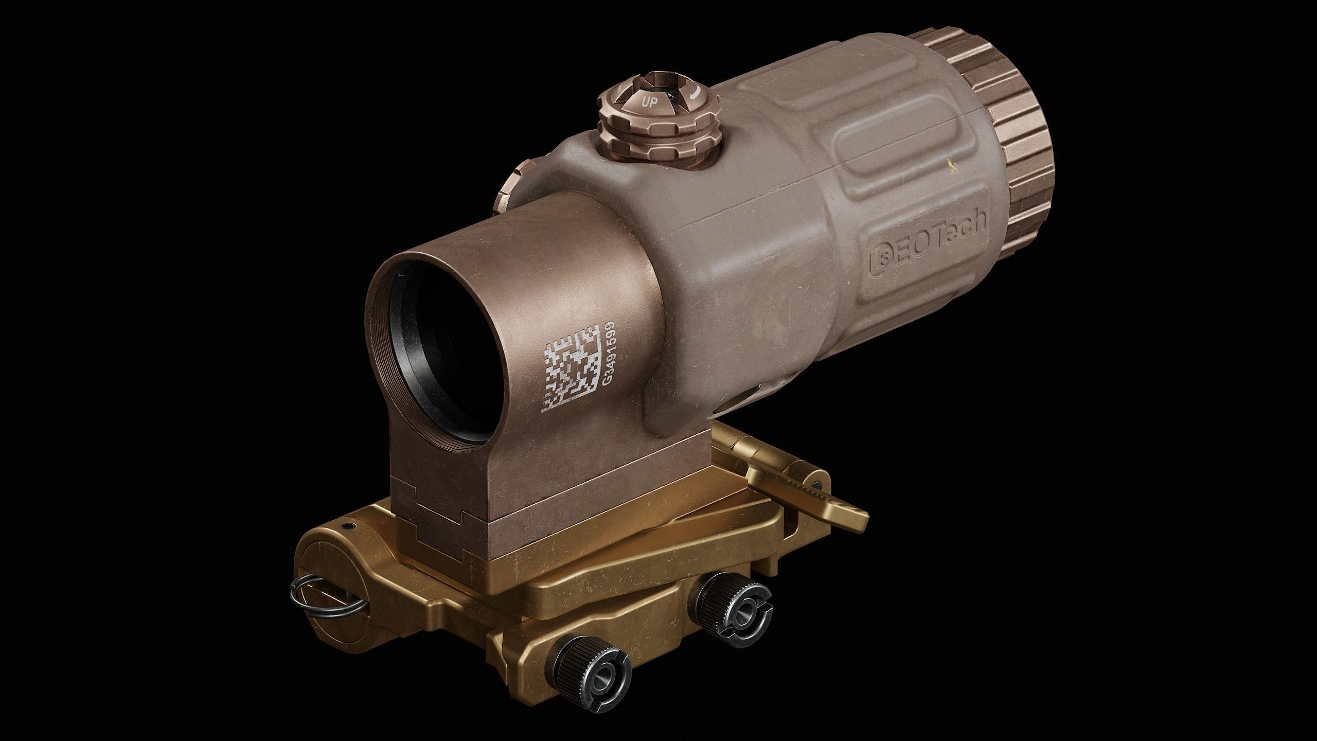 3D model Wilcox Mount - G33 VR / AR / low-poly | CGTrader