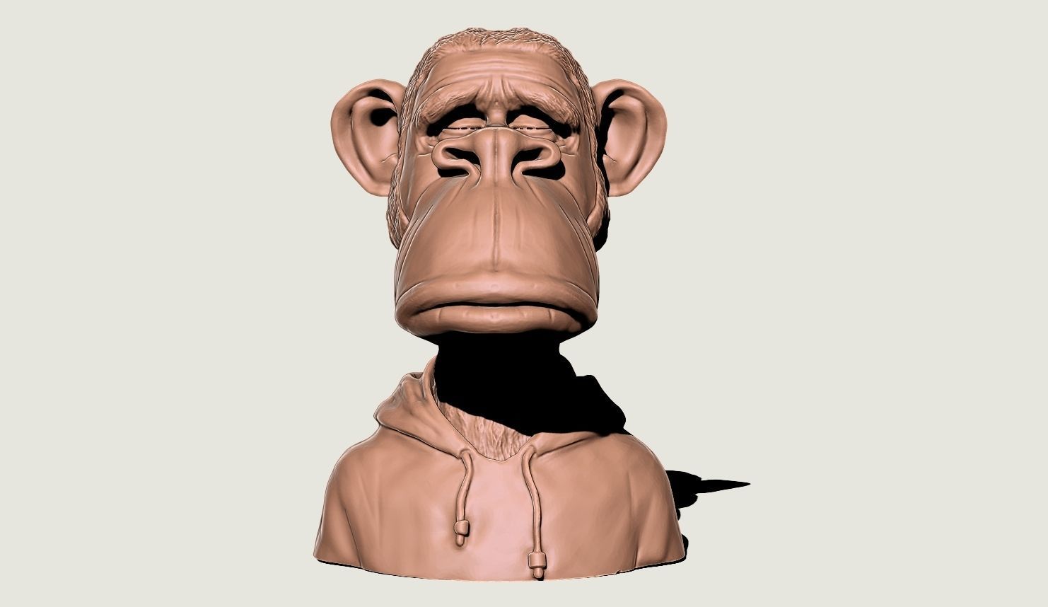 ape nft monkey 1 3D model 3D printable | CGTrader