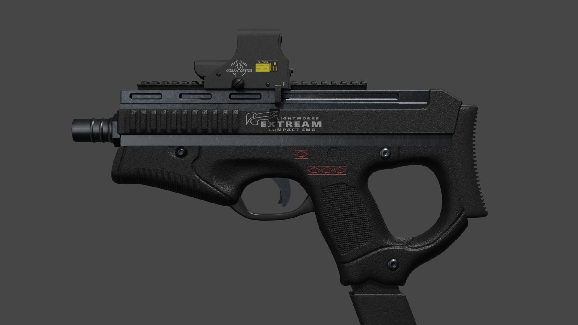 3D model LightWorks Compact SMG VR / AR / low-poly | CGTrader