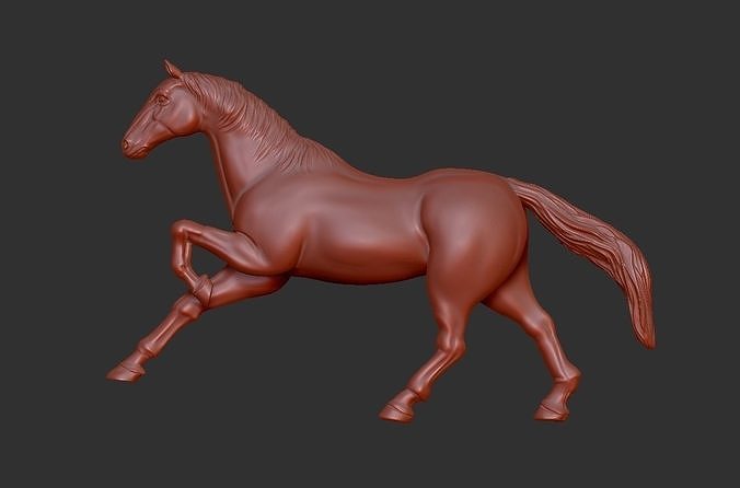Running Horse 3D model 3D printable | CGTrader
