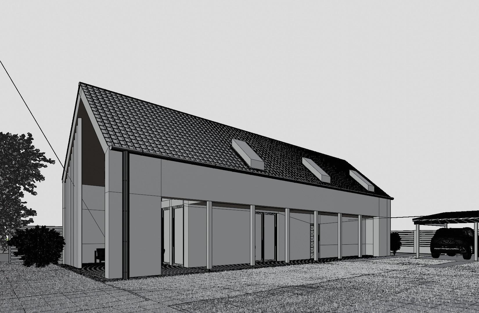 Realistic House Scene 3D model | CGTrader