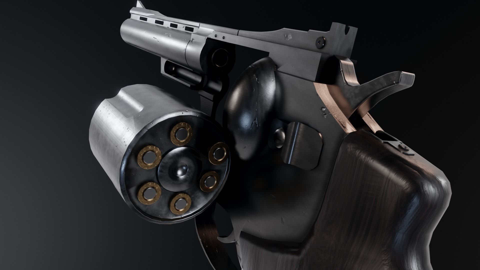 3D model Revolver 357 Magnum Game Ready VR / AR / low-poly | CGTrader
