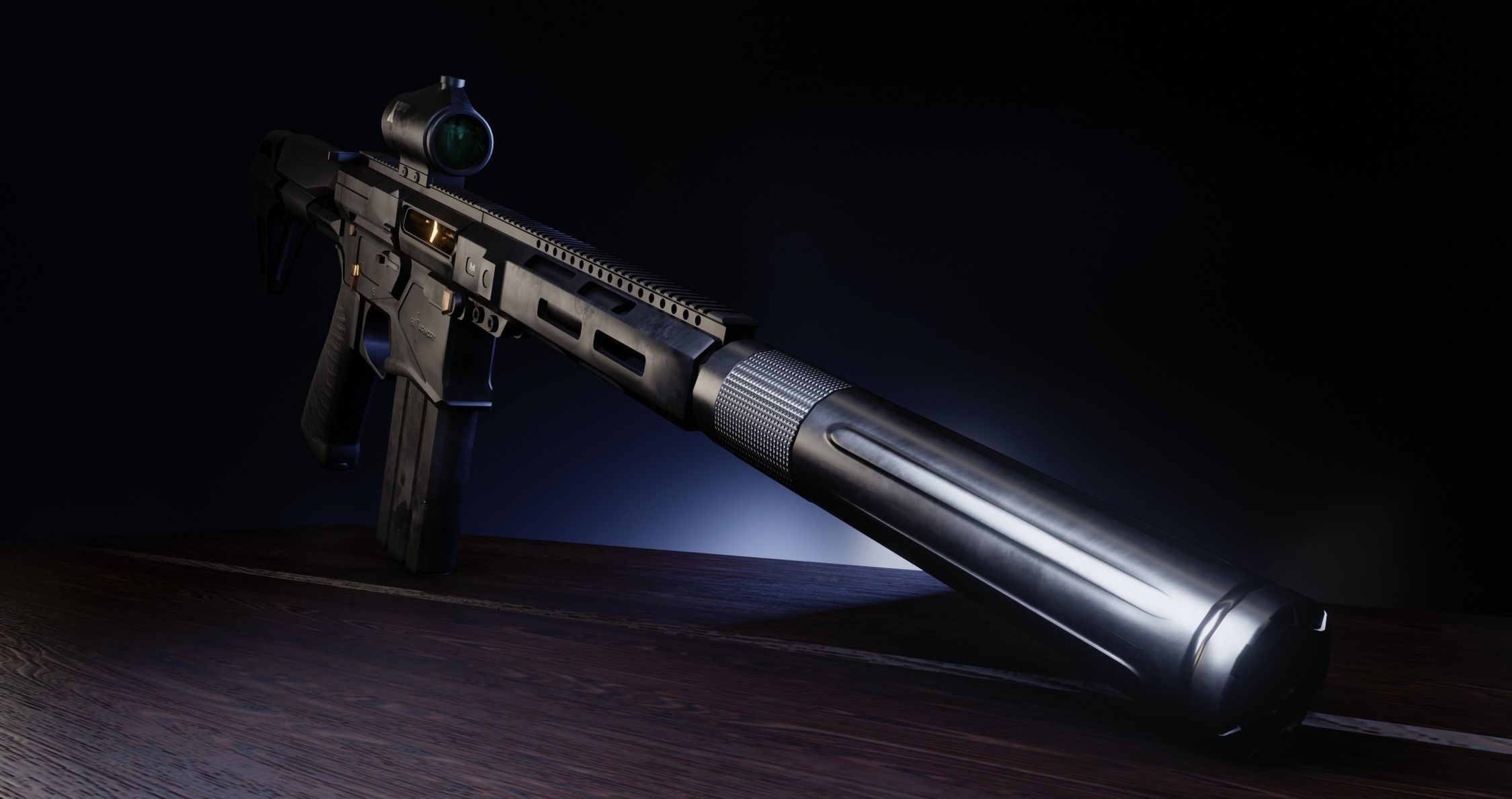 3D Model Collection Rifle Package PBR Game Ready VR / AR / low-poly ...