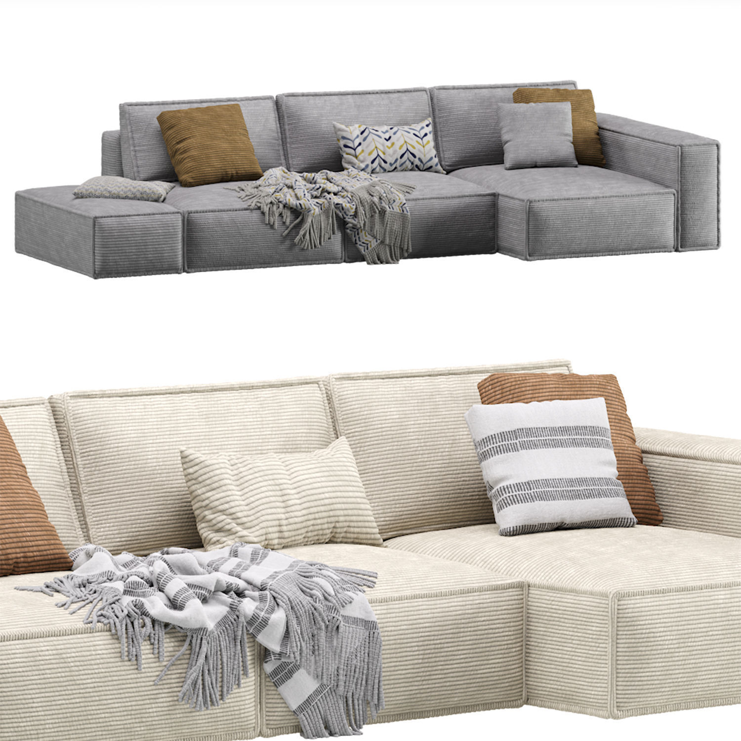 Modular Sofa Eten 2 Vertical Mix 3D model | CGTrader