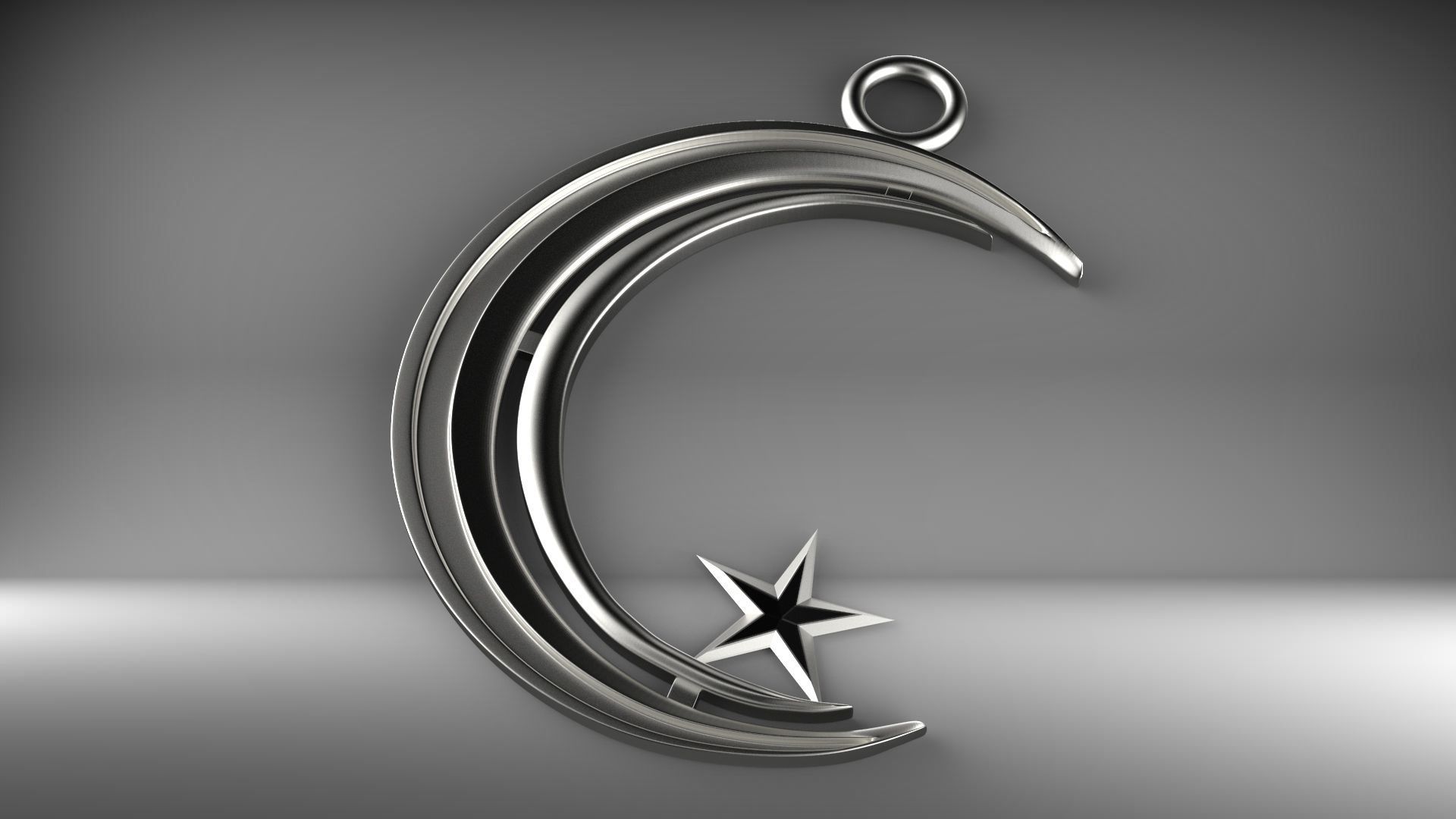 3D model Muslim moon star VR / AR / low-poly | CGTrader