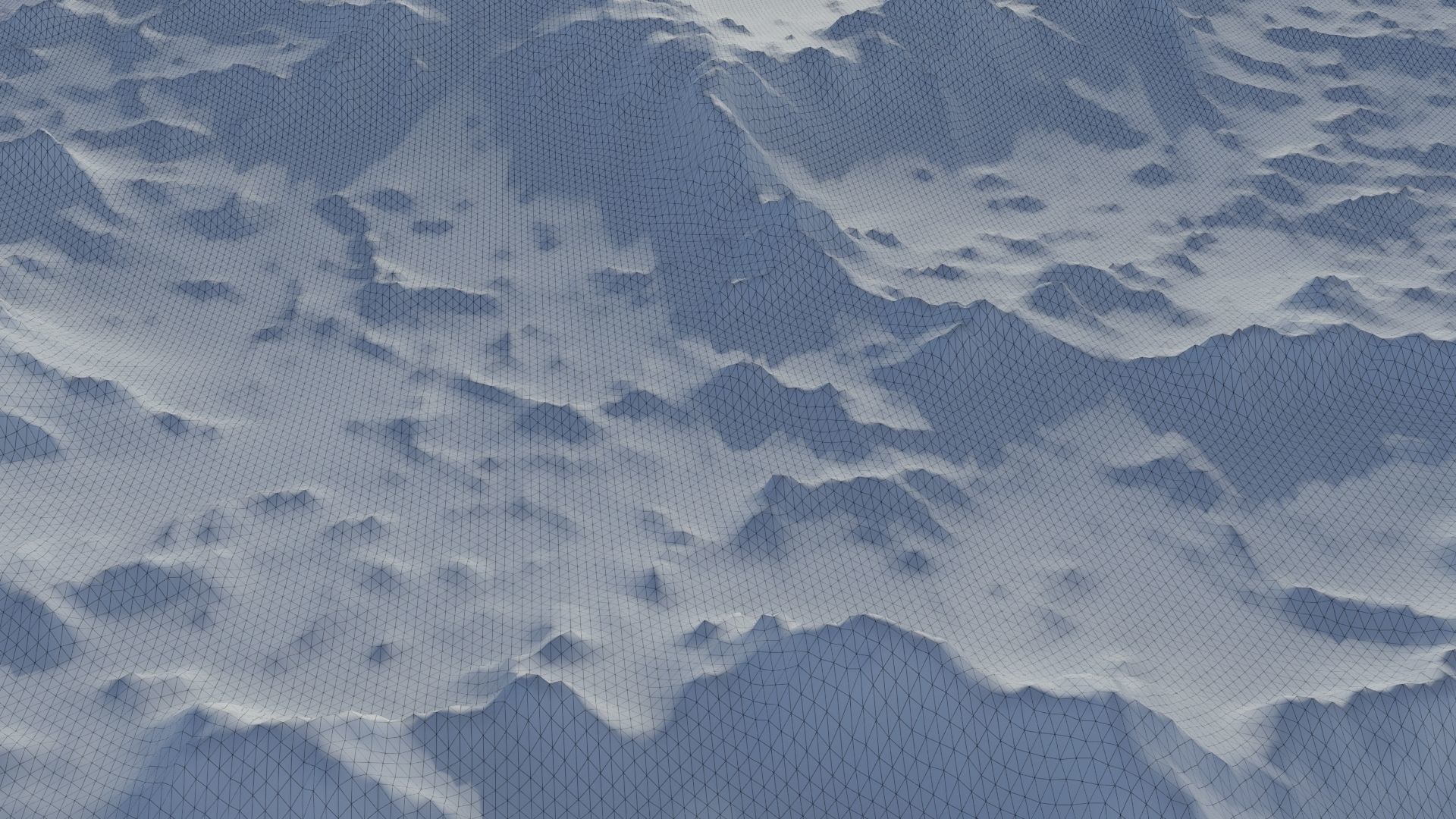 3D model Snow landscape 02 VR / AR / low-poly | CGTrader