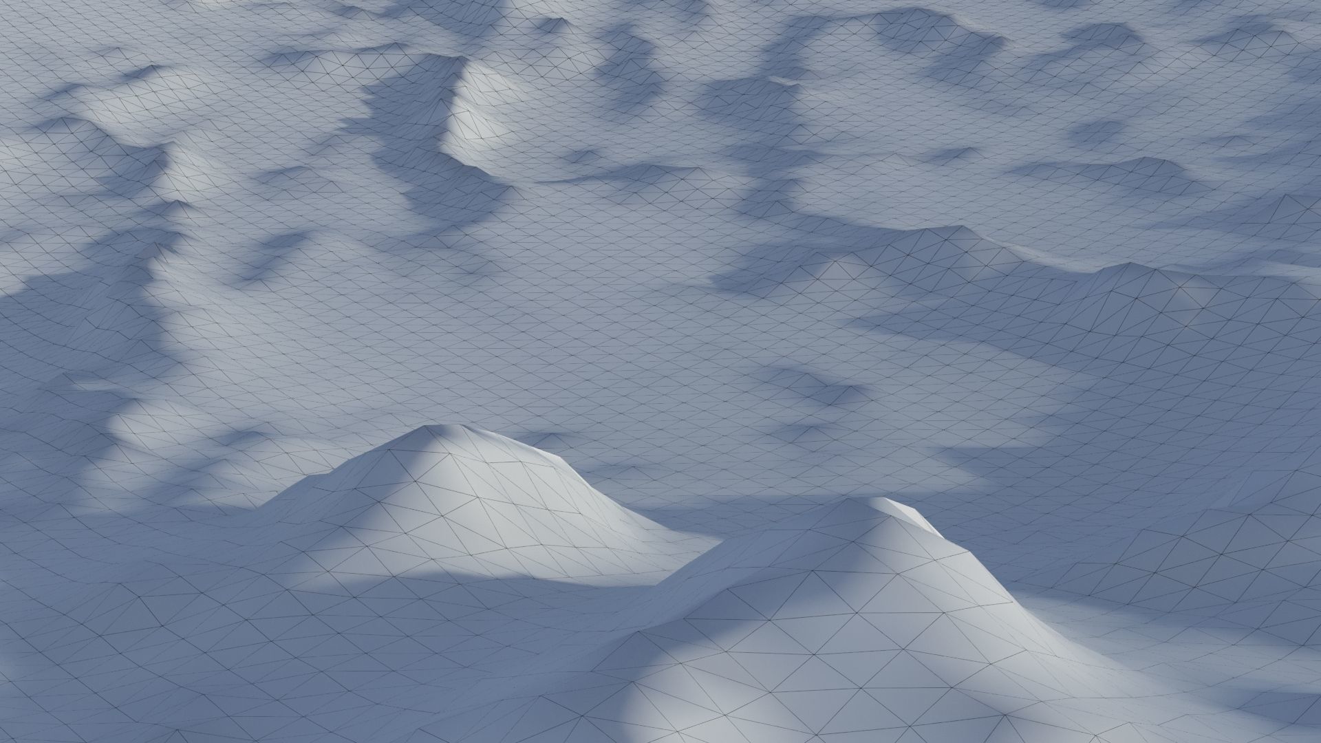 3D model Snow landscape 02 VR / AR / low-poly | CGTrader