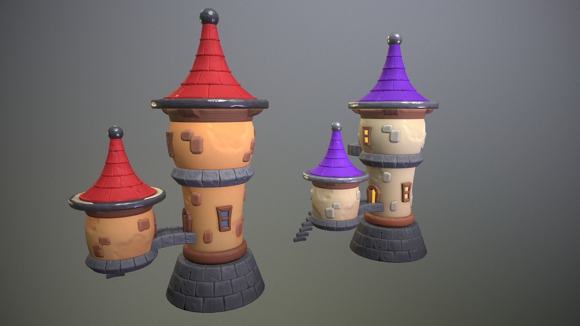 3D model Stylized magic tower VR / AR / low-poly | CGTrader