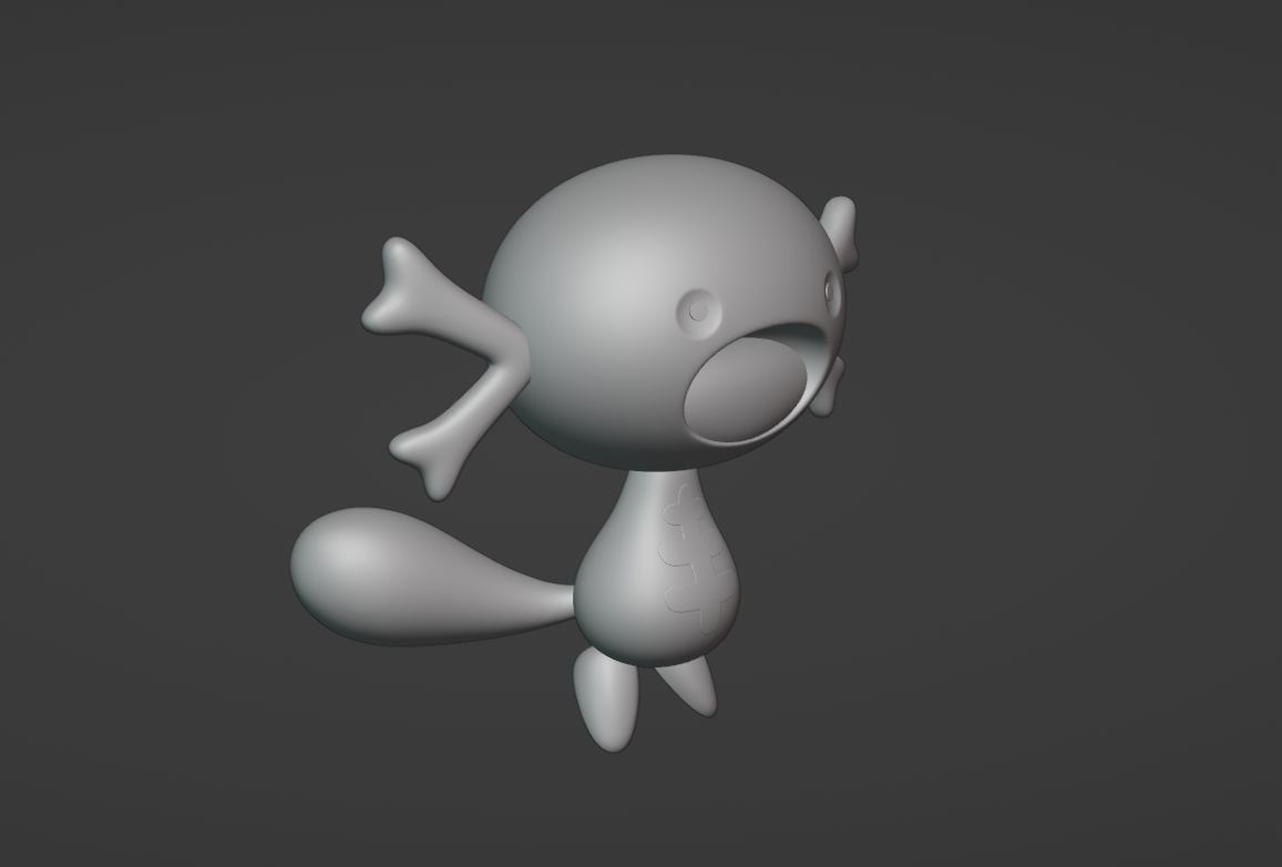 Paldean Wooper -3D print 3D model 3D printable | CGTrader