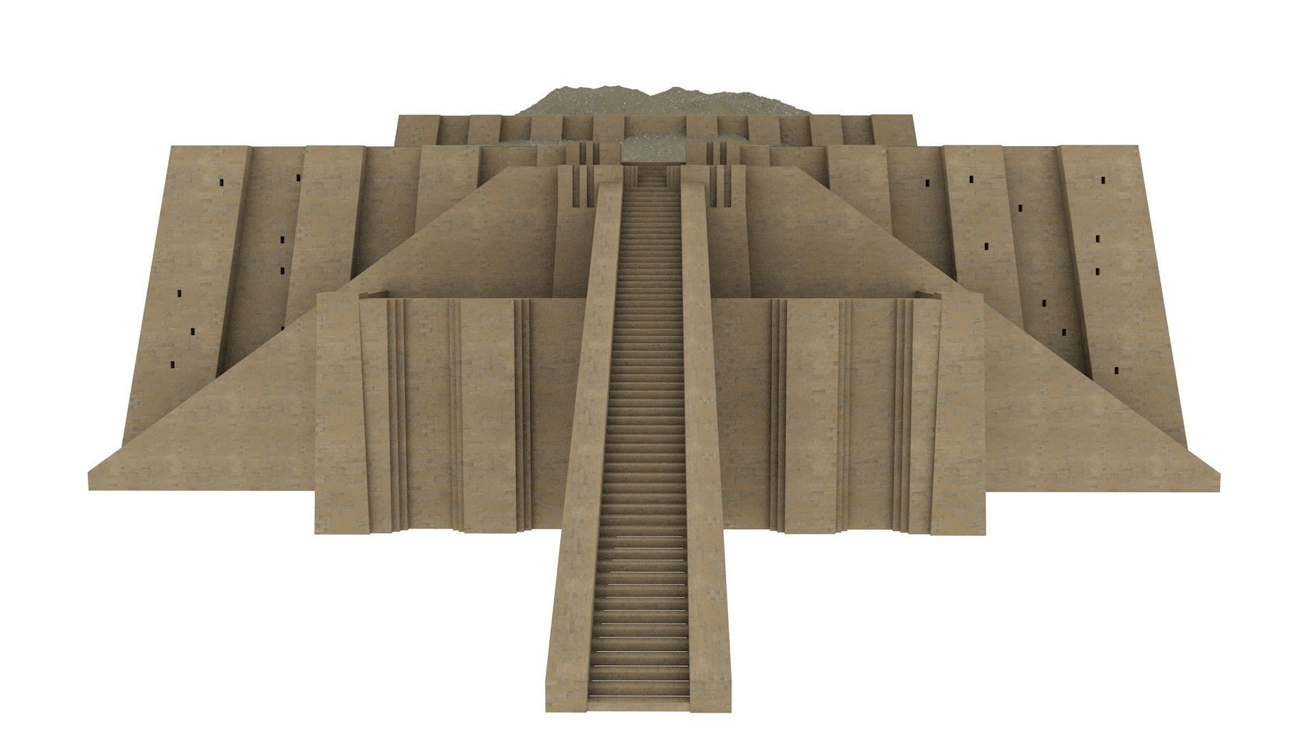 Ziggurat Ur of Iraq 3D model | CGTrader