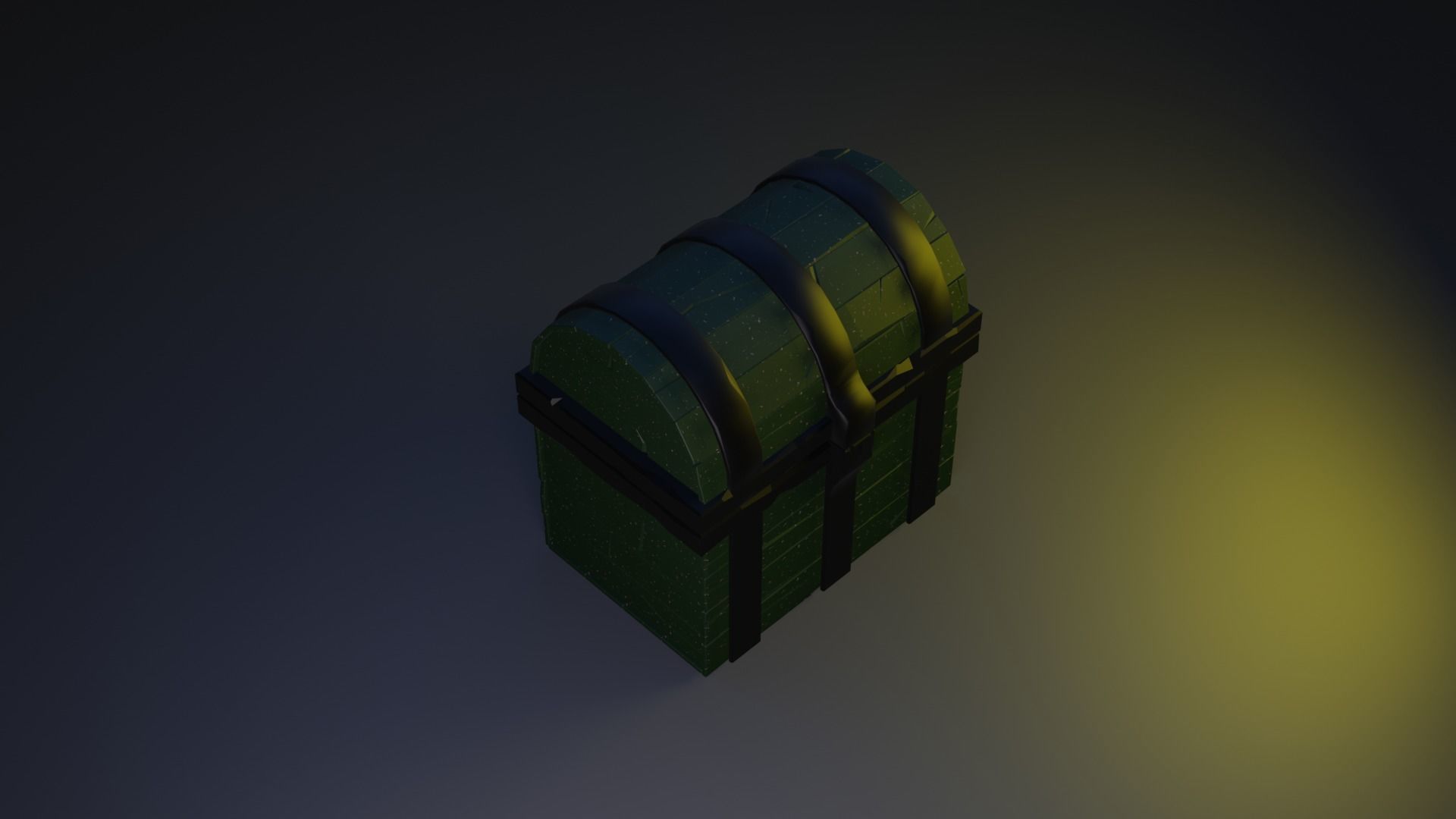 Low Poly Treasure Chest 3D model | CGTrader