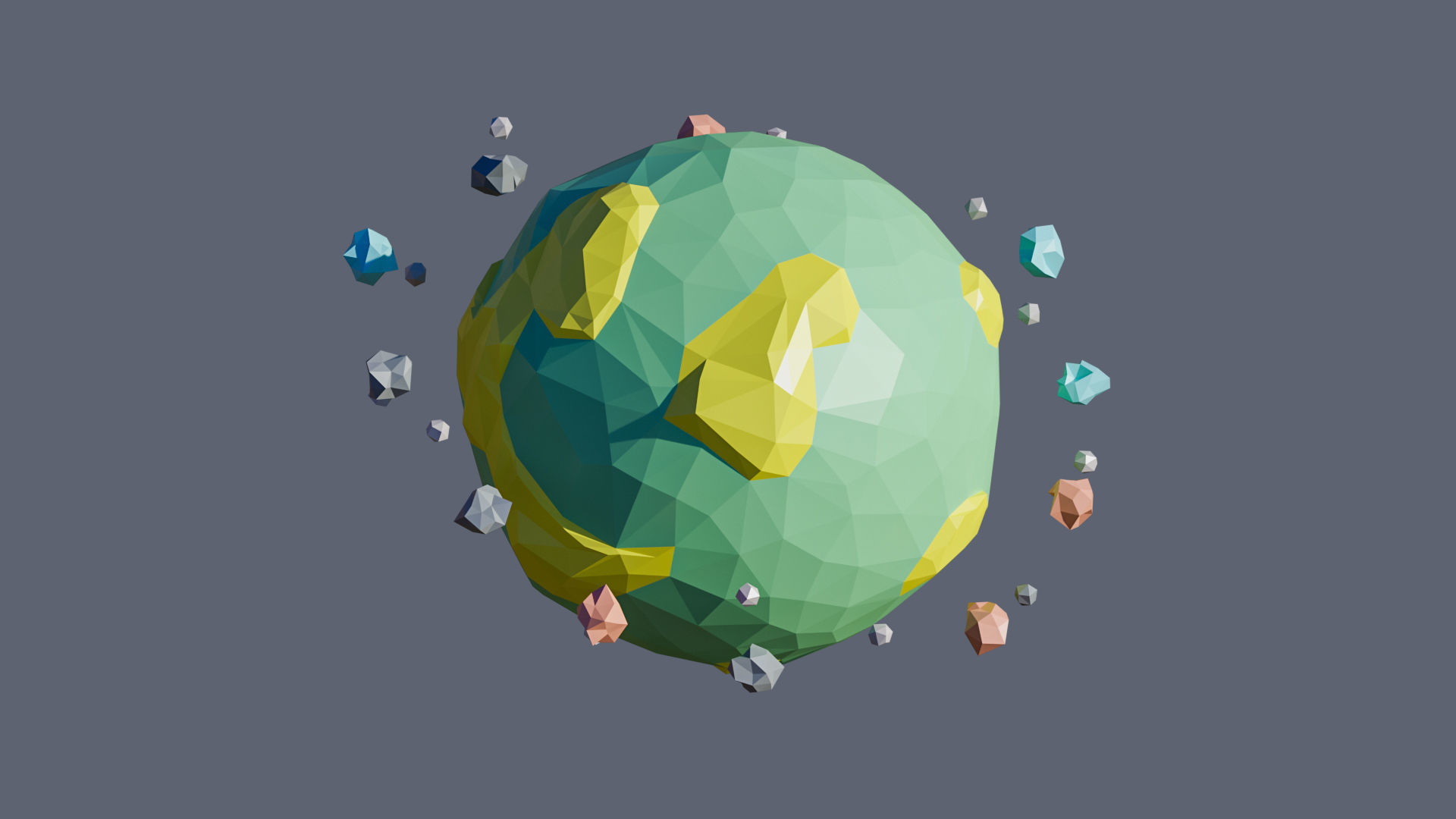 3D model Planets 2 VR / AR / low-poly | CGTrader