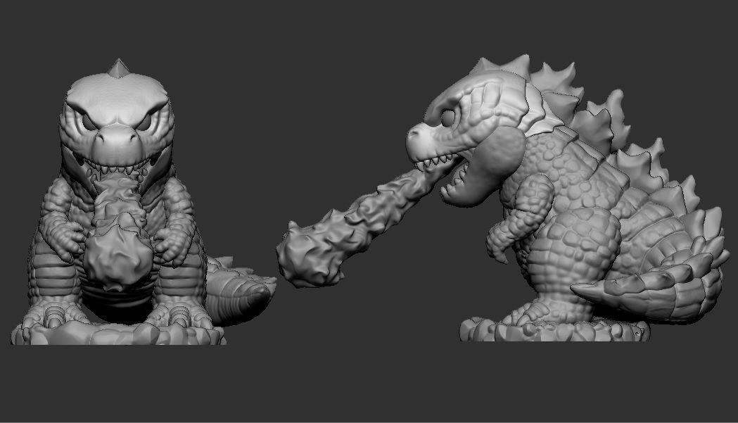 GODZILLA LIGHT FIXTURE 3D model 3D printable | CGTrader