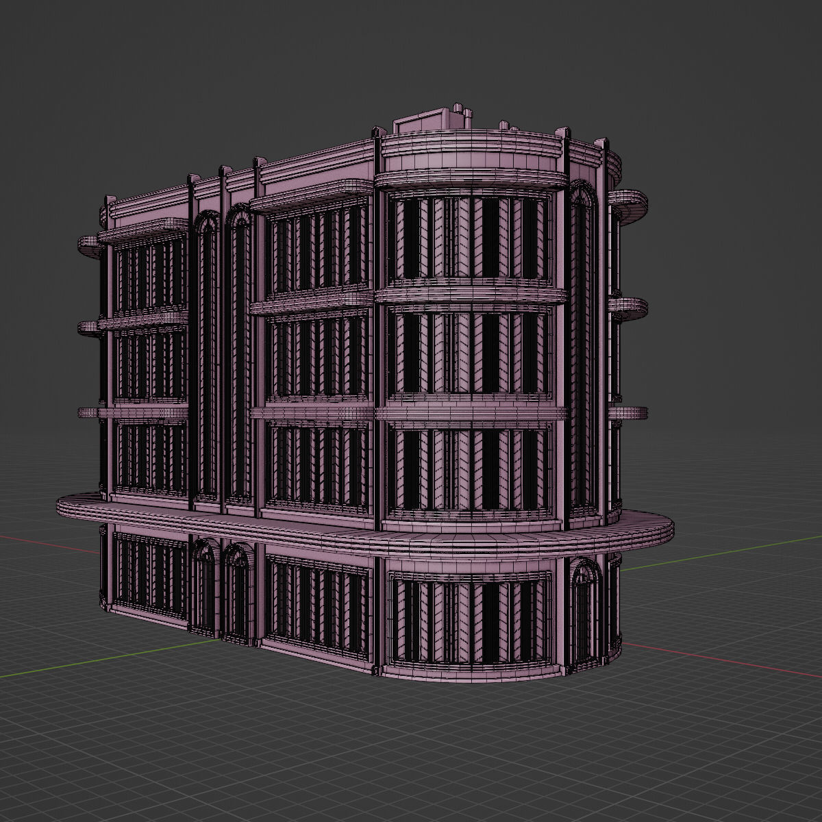 3D model ART DECO STEAMPUNK BUILDING 04 VR / AR / low-poly | CGTrader