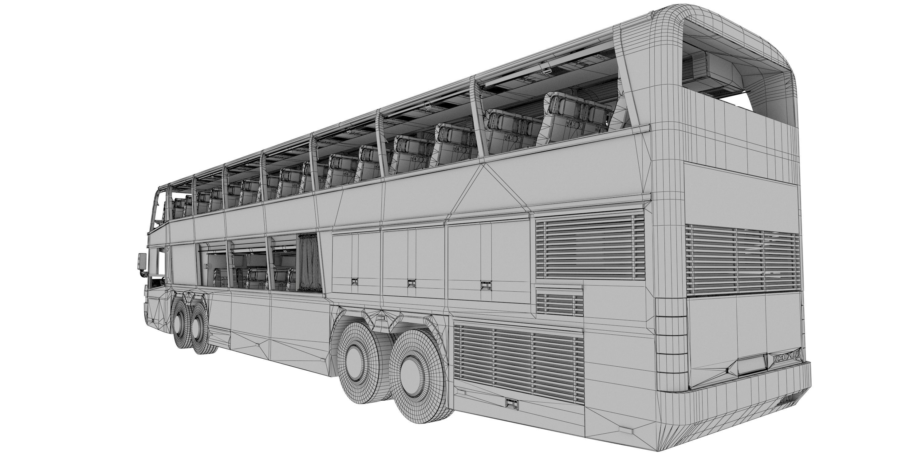 Neoplan Megaliner N128 2000 3D model | CGTrader