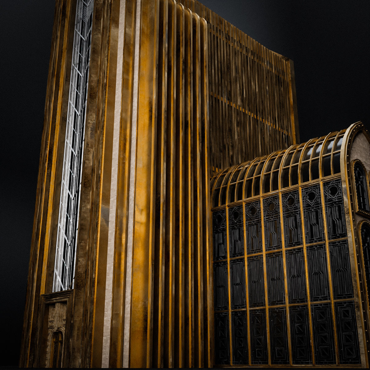 3D model ART DECO SKYSCRAPER BUILDING 01 VR / AR / low-poly | CGTrader