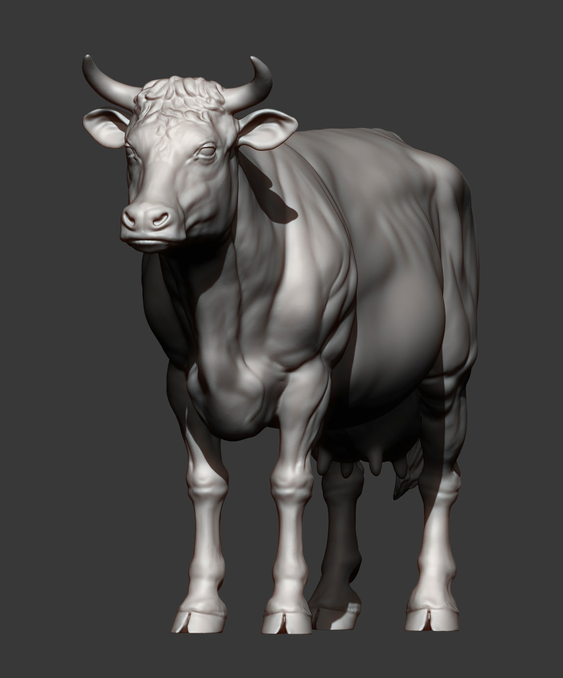 Cow 3D print model 3D model 3D printable | CGTrader