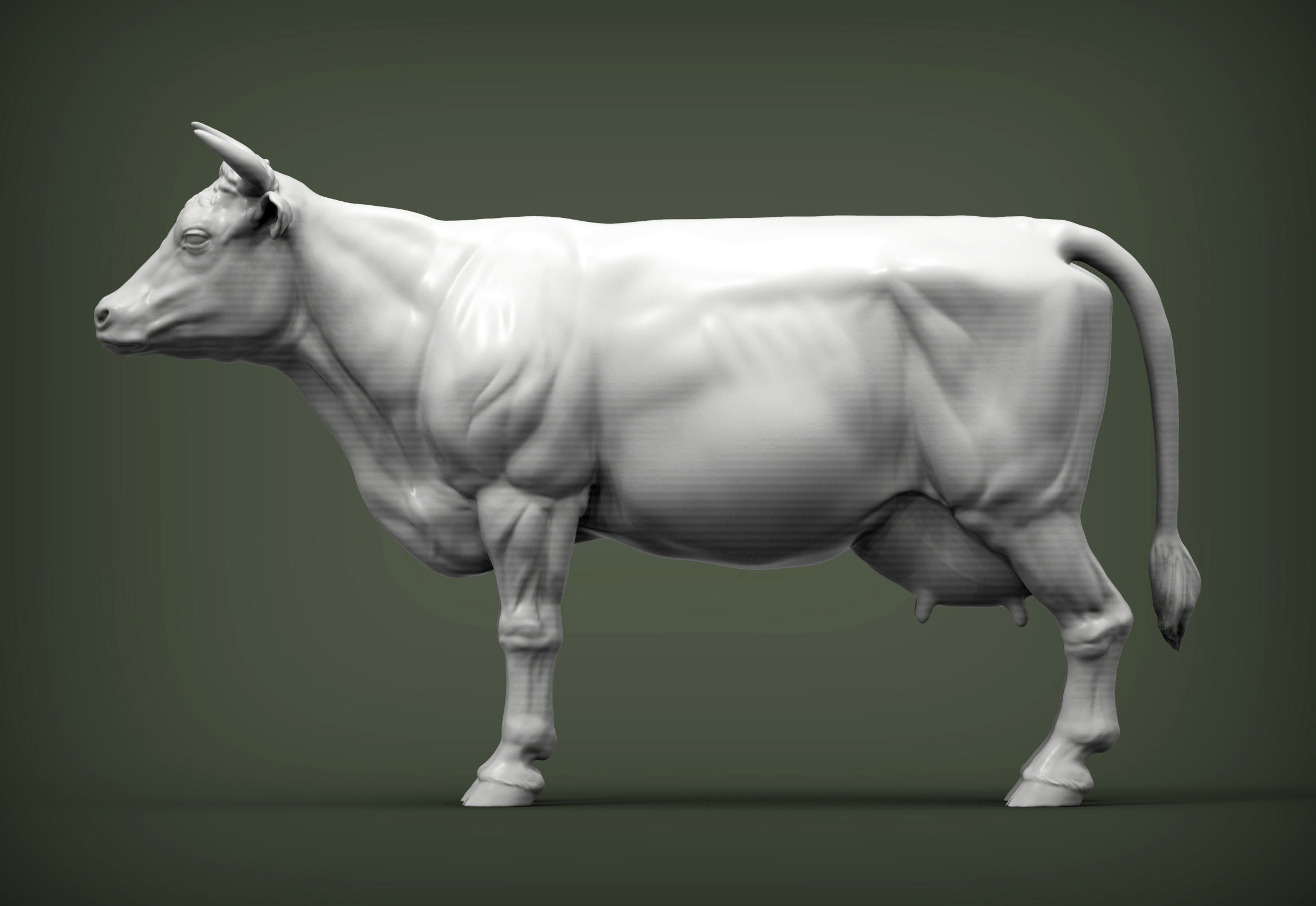 Cow 3D print model 3D model 3D printable | CGTrader