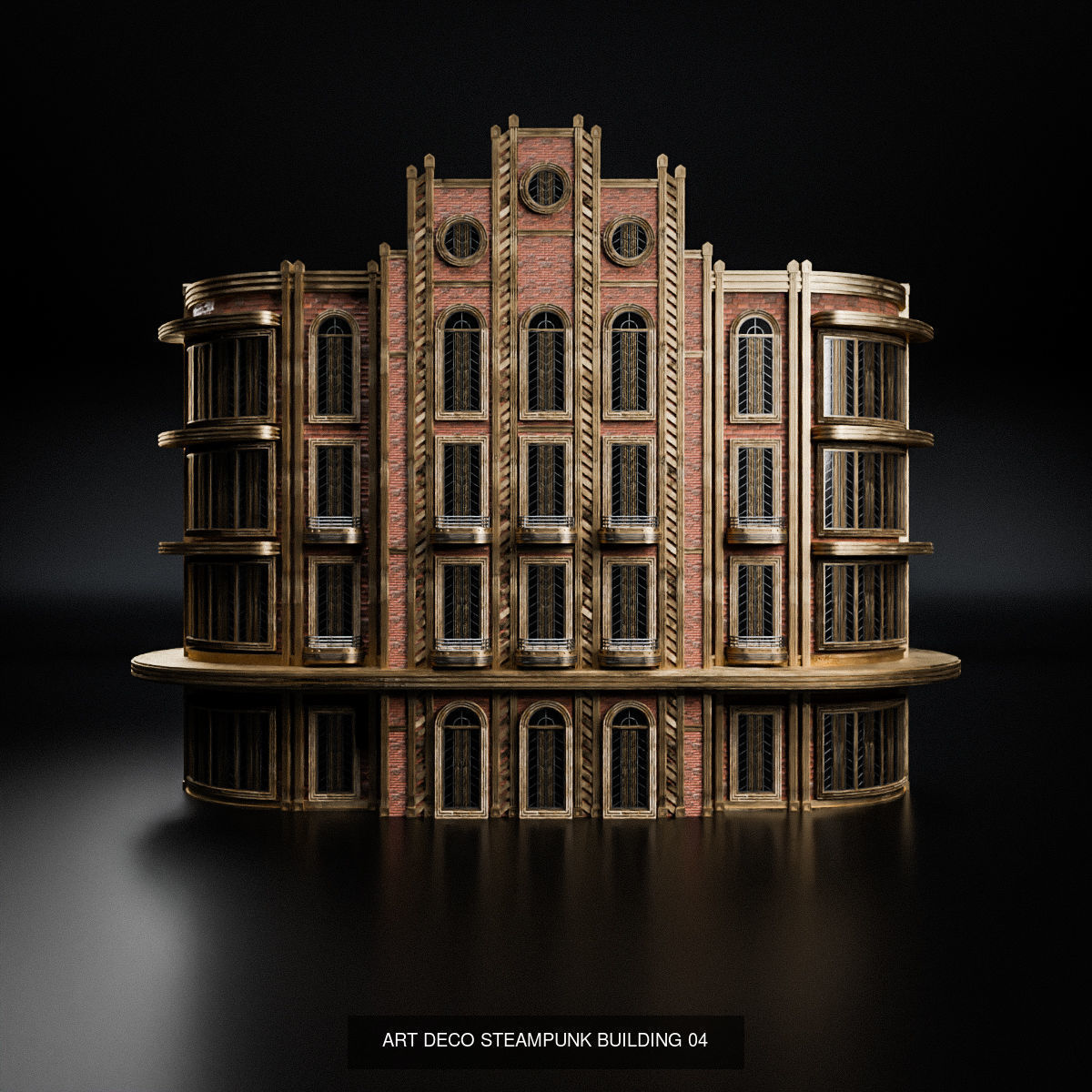 ART DECO STEAMPUNK BUILDING PACK 6 BUILDING 3D Model Collection | CGTrader