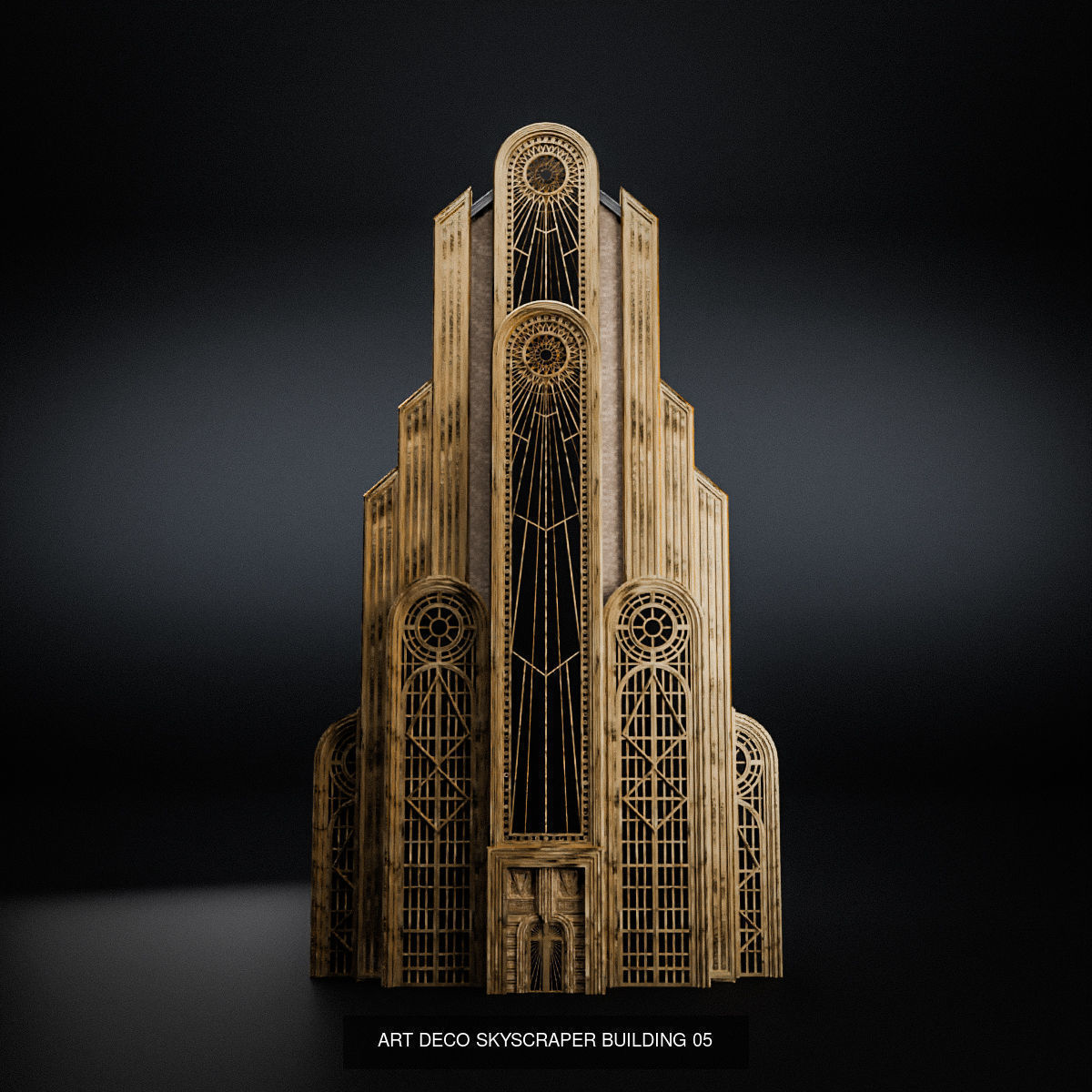 3D Model Collection ART DECO SKYSCRAPER BUILDING PACK - 8 BUILDING VR ...