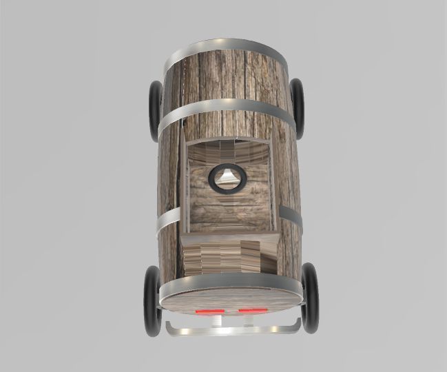 Soapbox barrel racing car 3D model | CGTrader