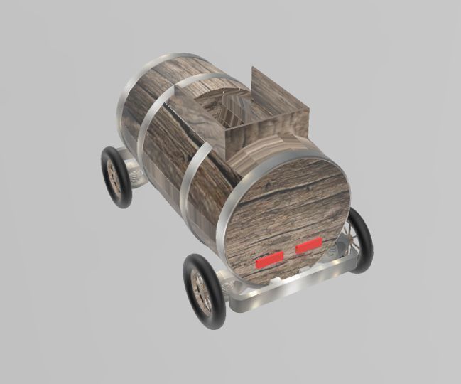 Soapbox barrel racing car 3D model | CGTrader
