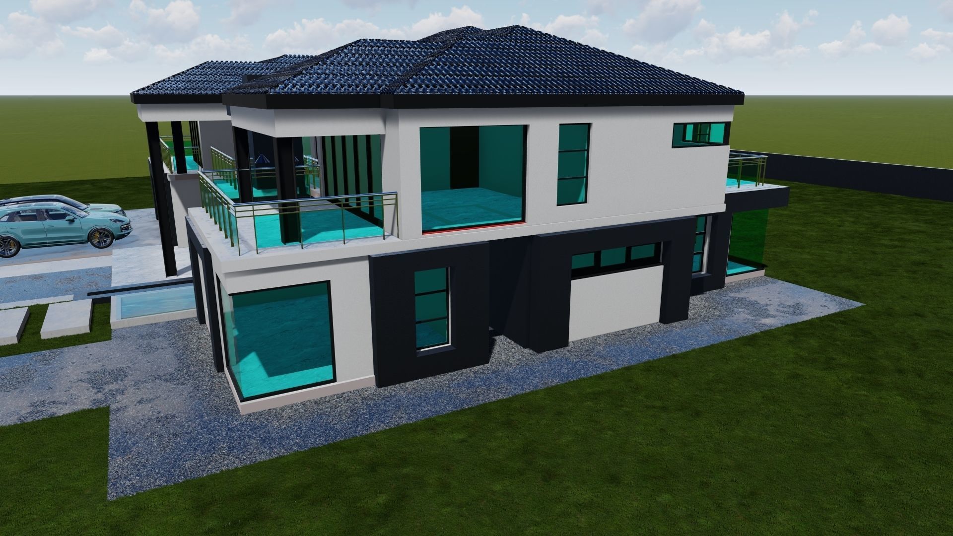 HOUSE DUPLEX free VR / AR / low-poly 3D model | CGTrader