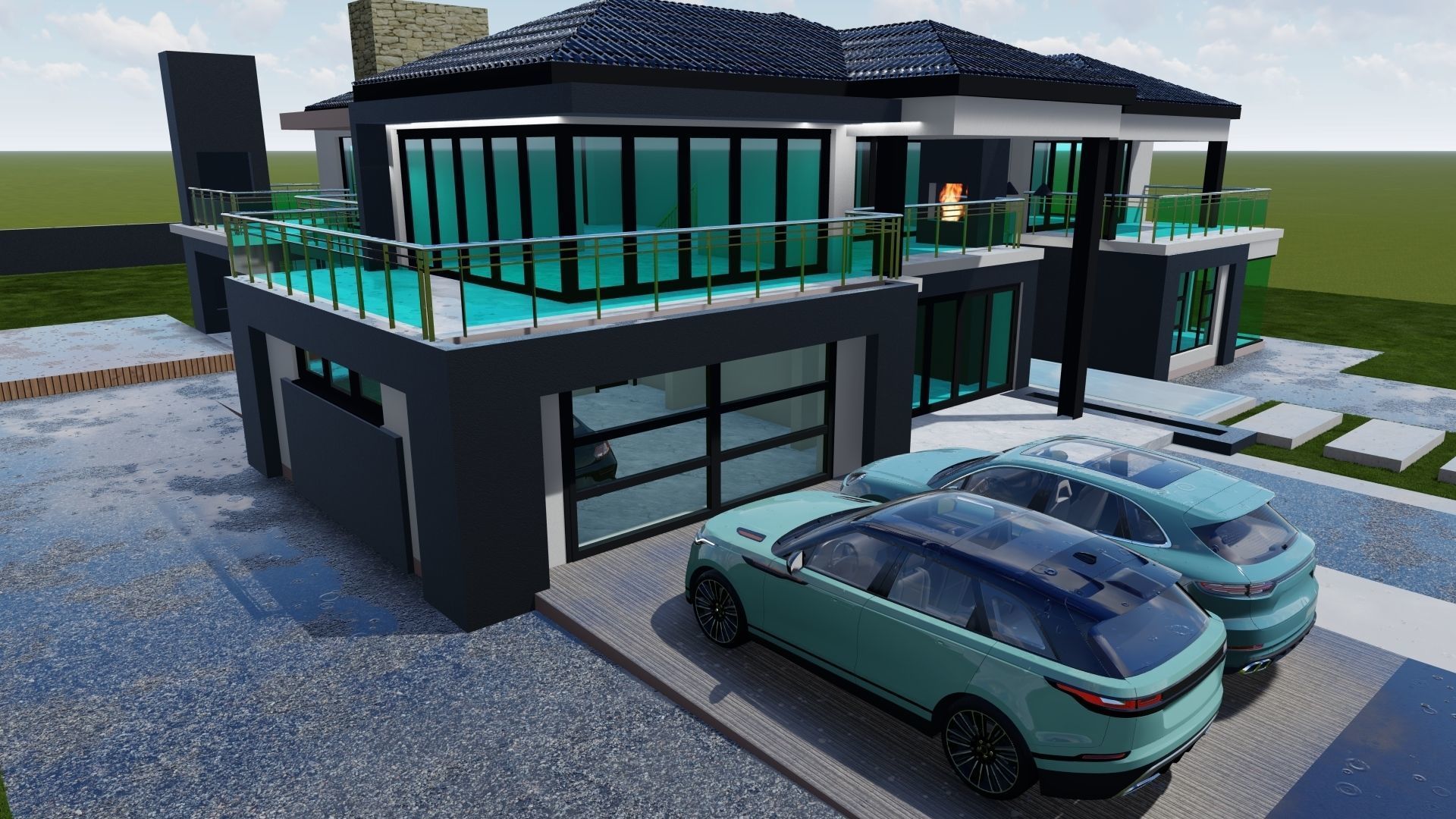 HOUSE DUPLEX free VR / AR / low-poly 3D model | CGTrader